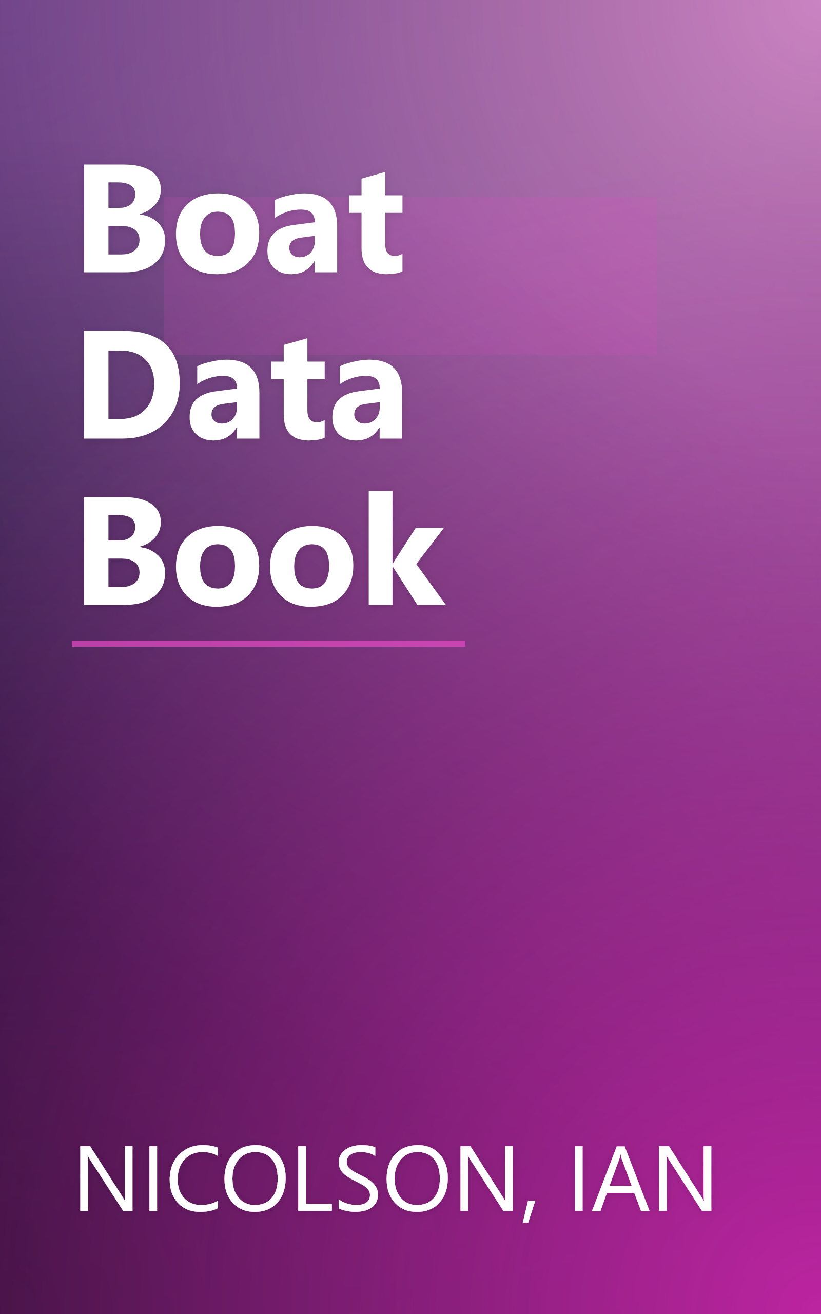Boat Data Book book cover