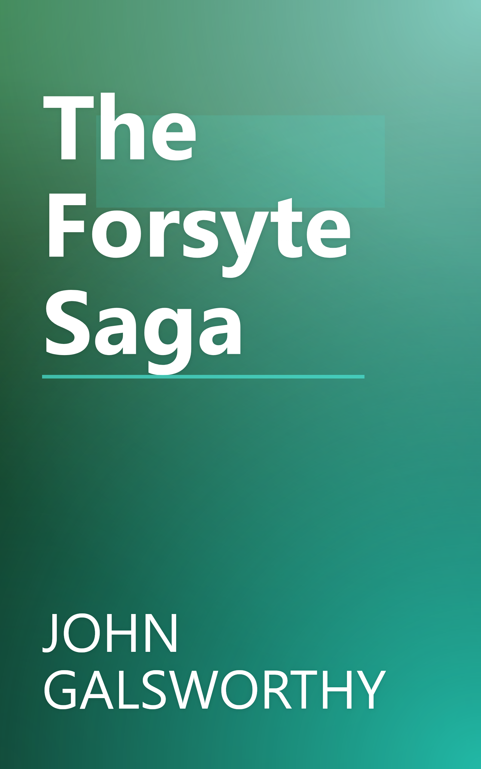 The Forsyte Saga book cover