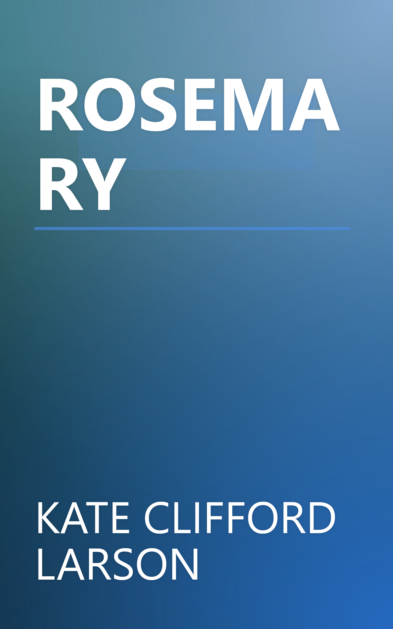 ROSEMARY book cover