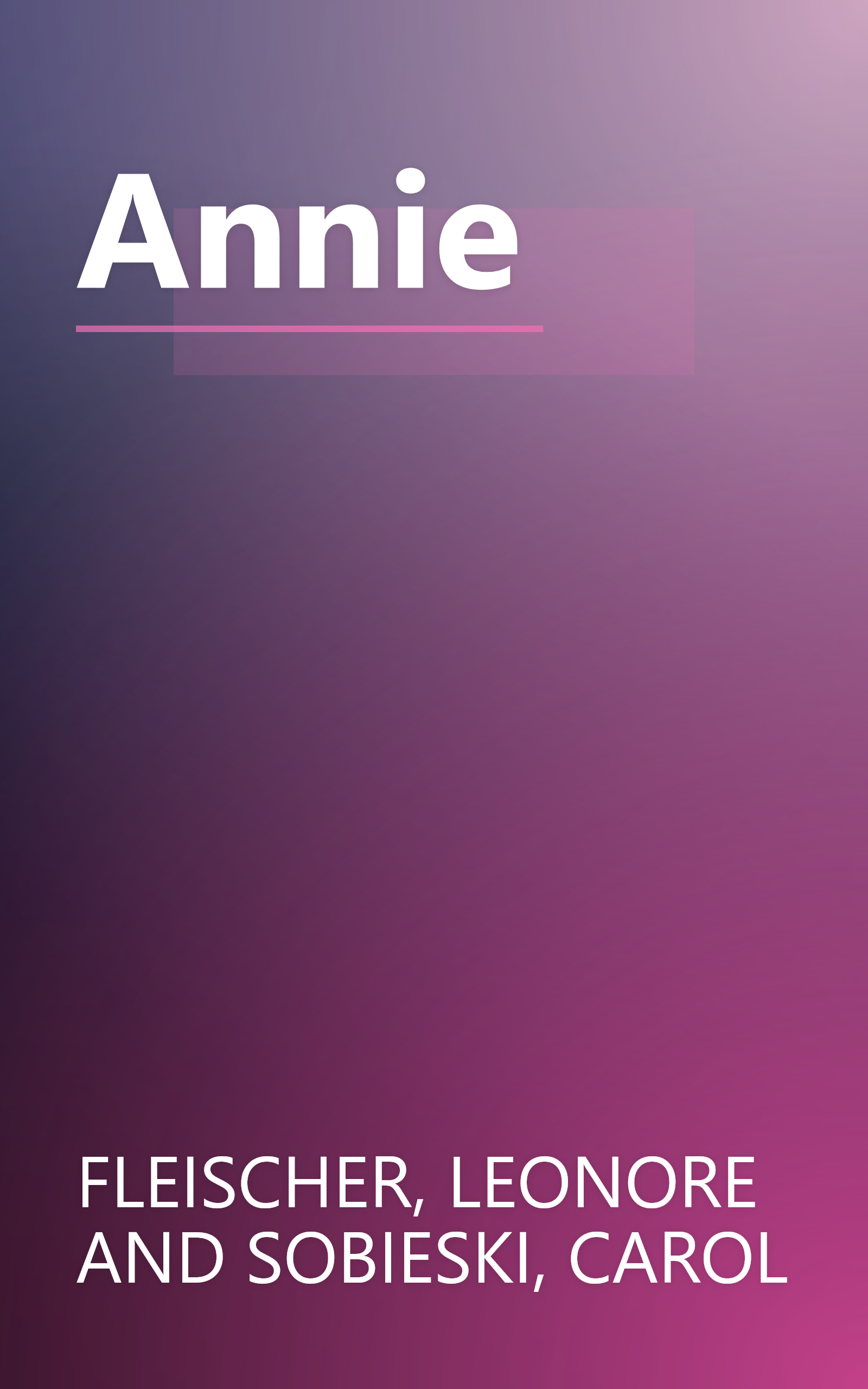 Annie book cover