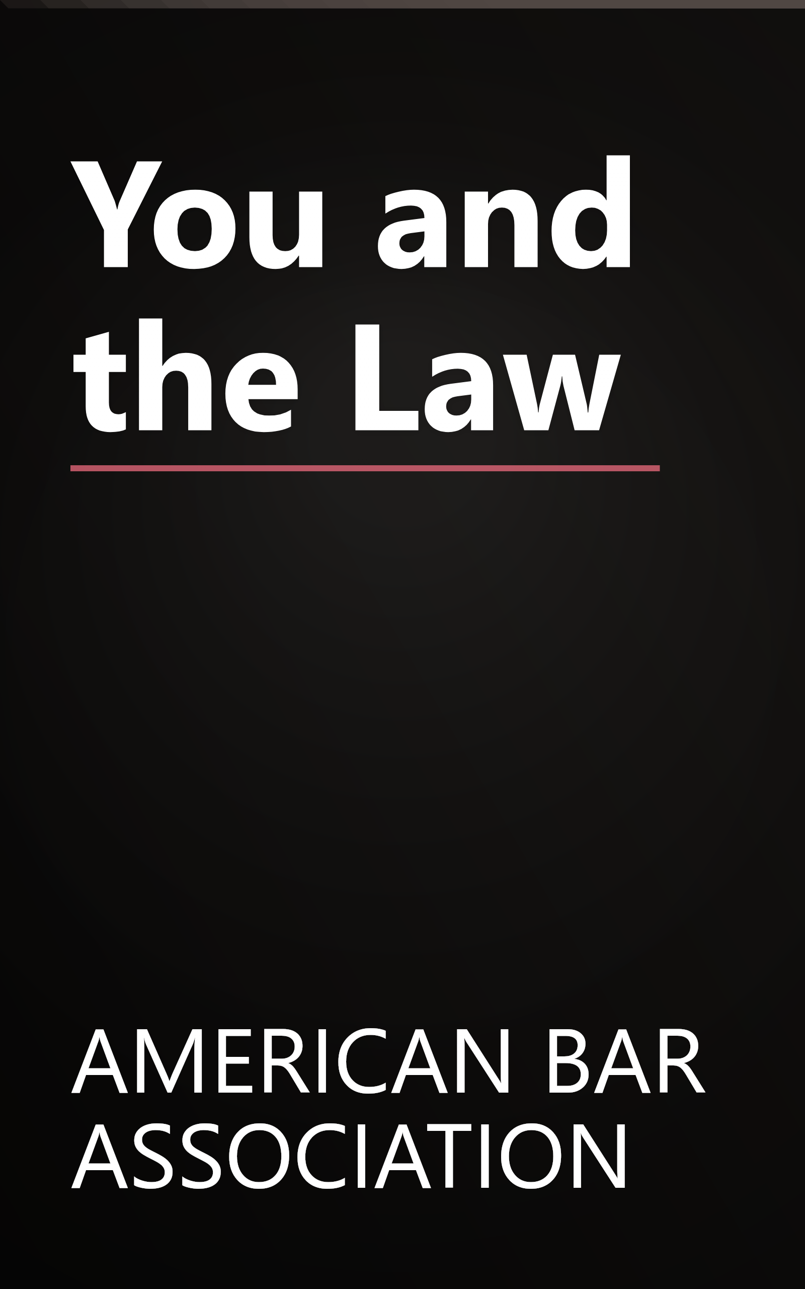 You and the Law book cover