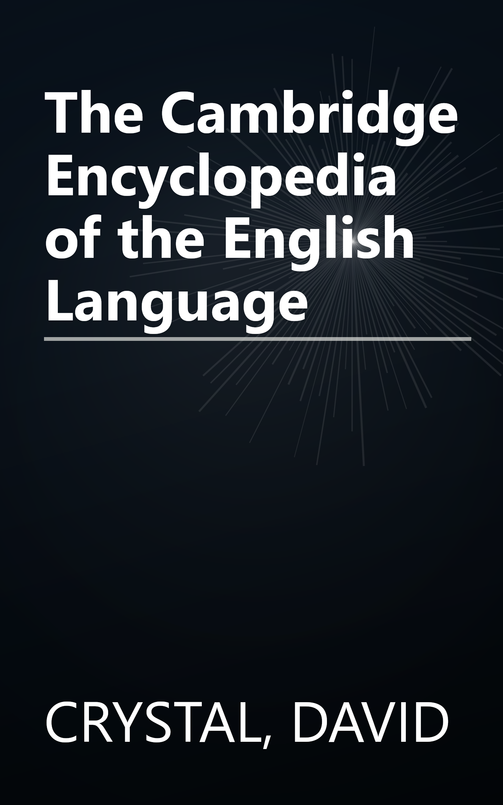The Cambridge Encyclopedia of the English Language book cover
