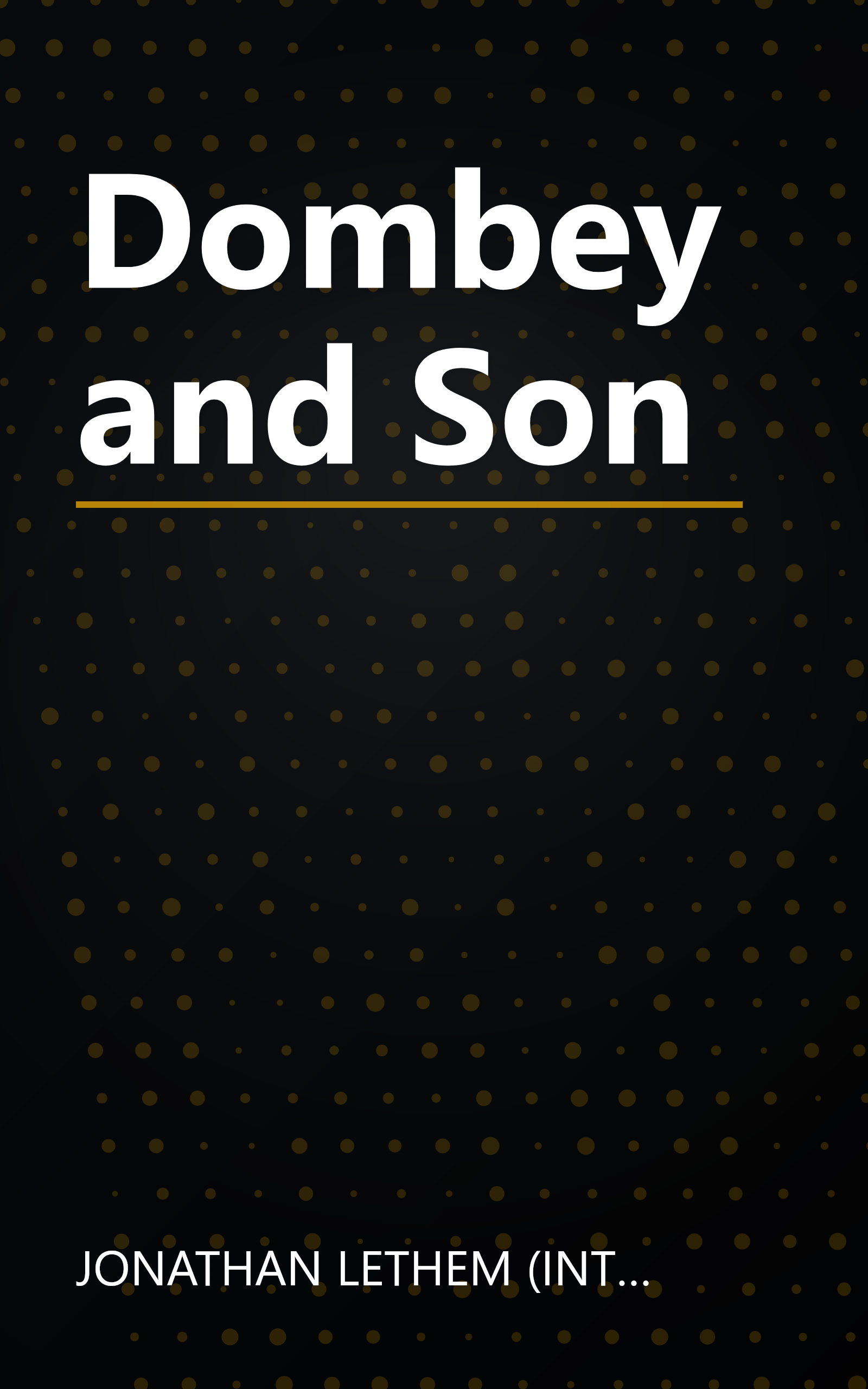 Dombey and Son book cover