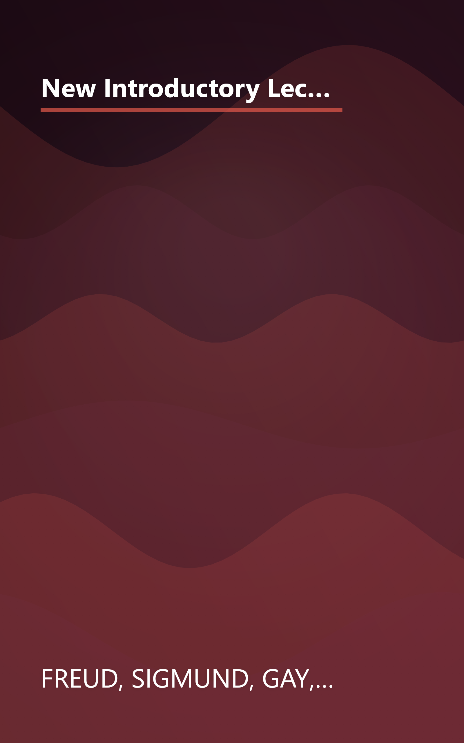 New Introductory Lectures on Psycho-Analysis (The Standard Edition) (Complete Psychological Works of Sigmund Freud) book cover