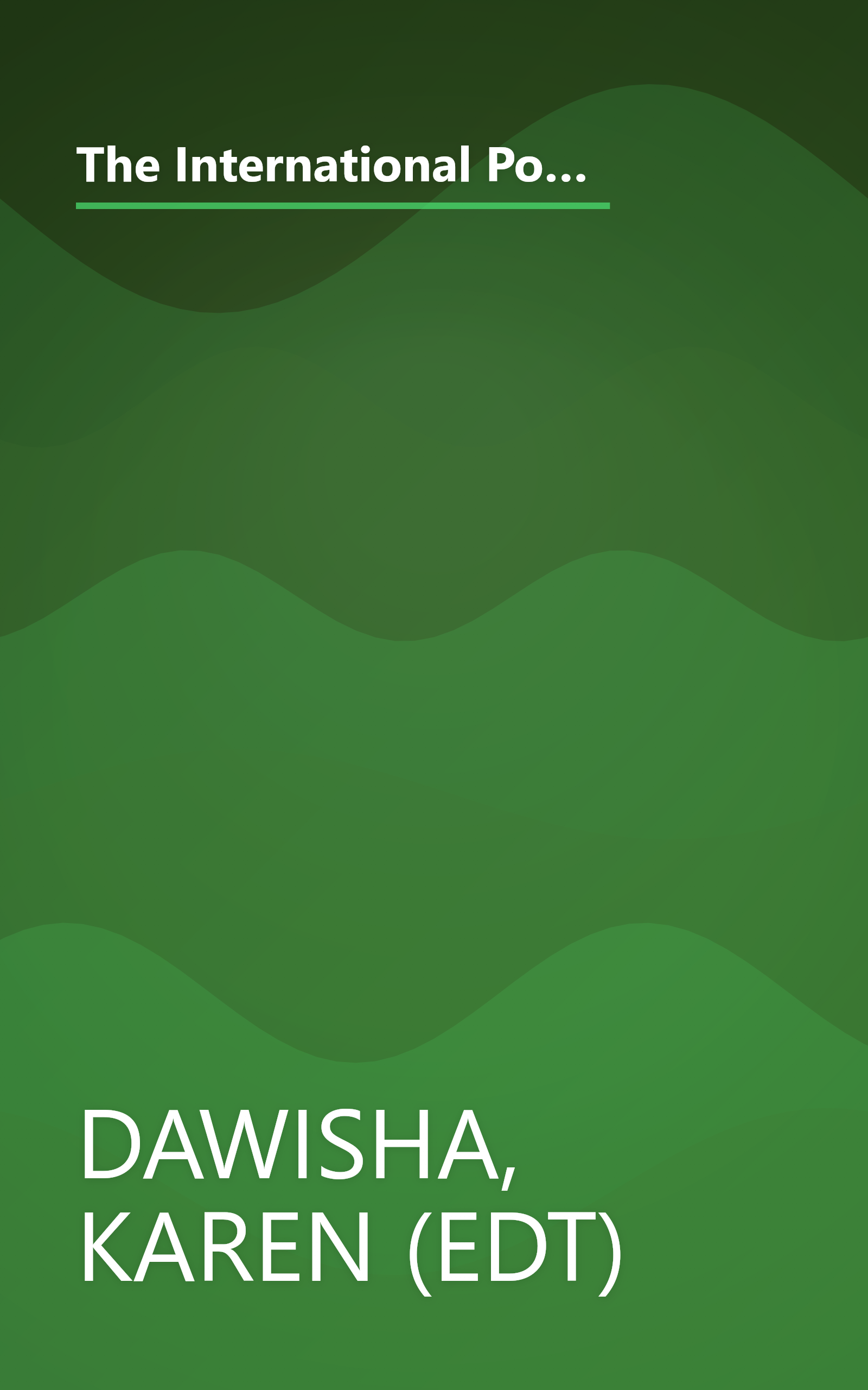 The International Politics of Eurasia: v. 10: The International Dimension of Post-communist Transitions in Russia and the New States of Eurasia book cover