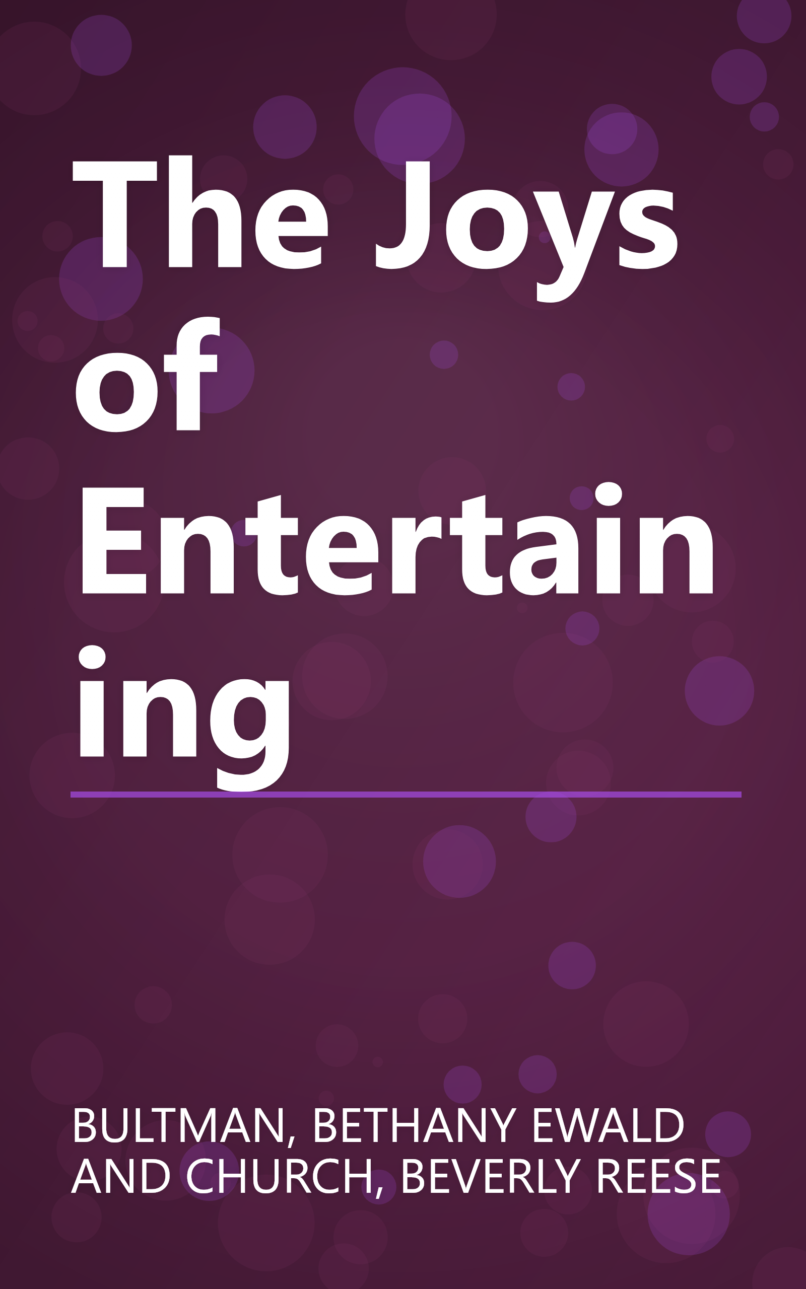 The Joys of Entertaining book cover