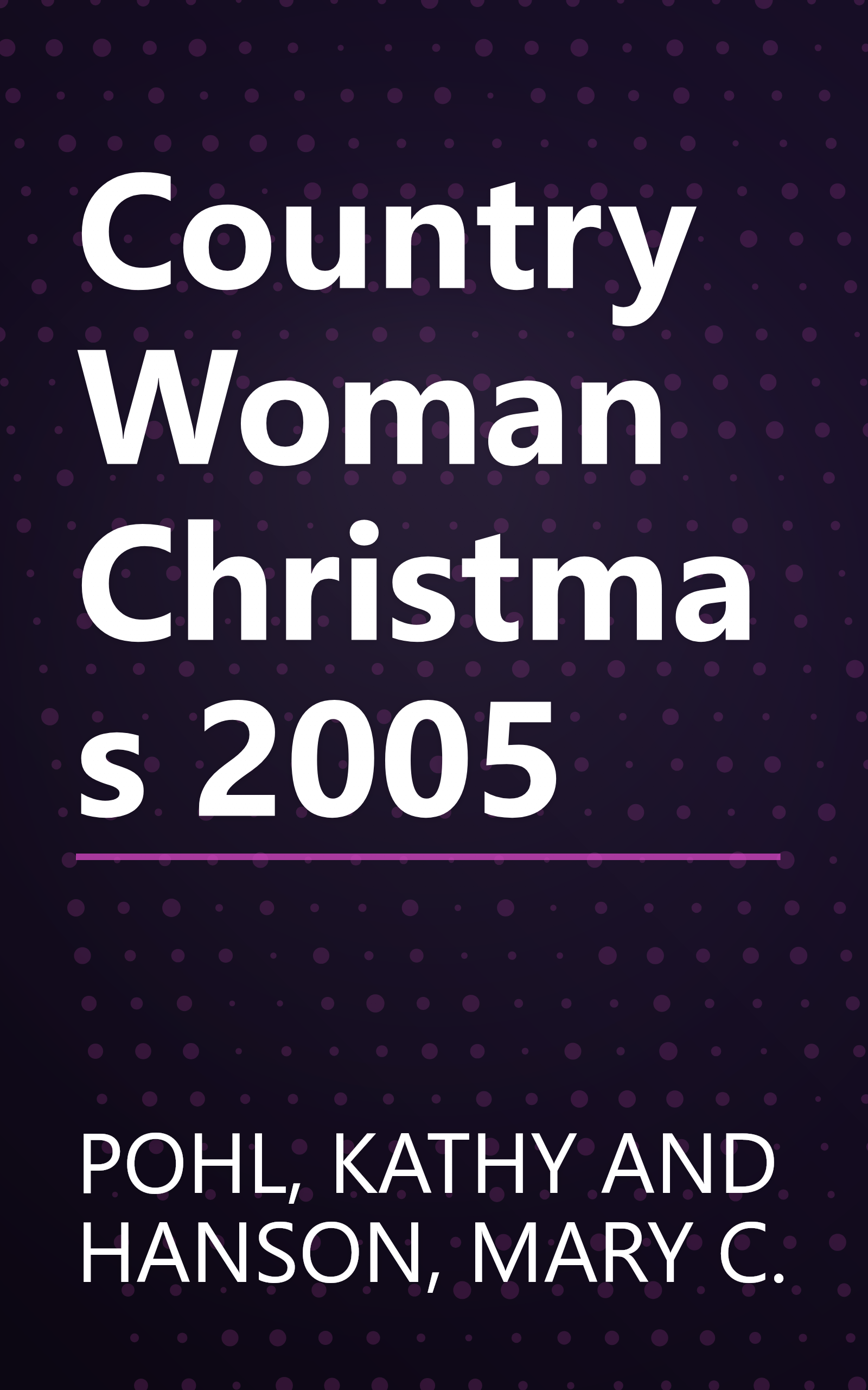 Country Woman Christmas 2005 book cover