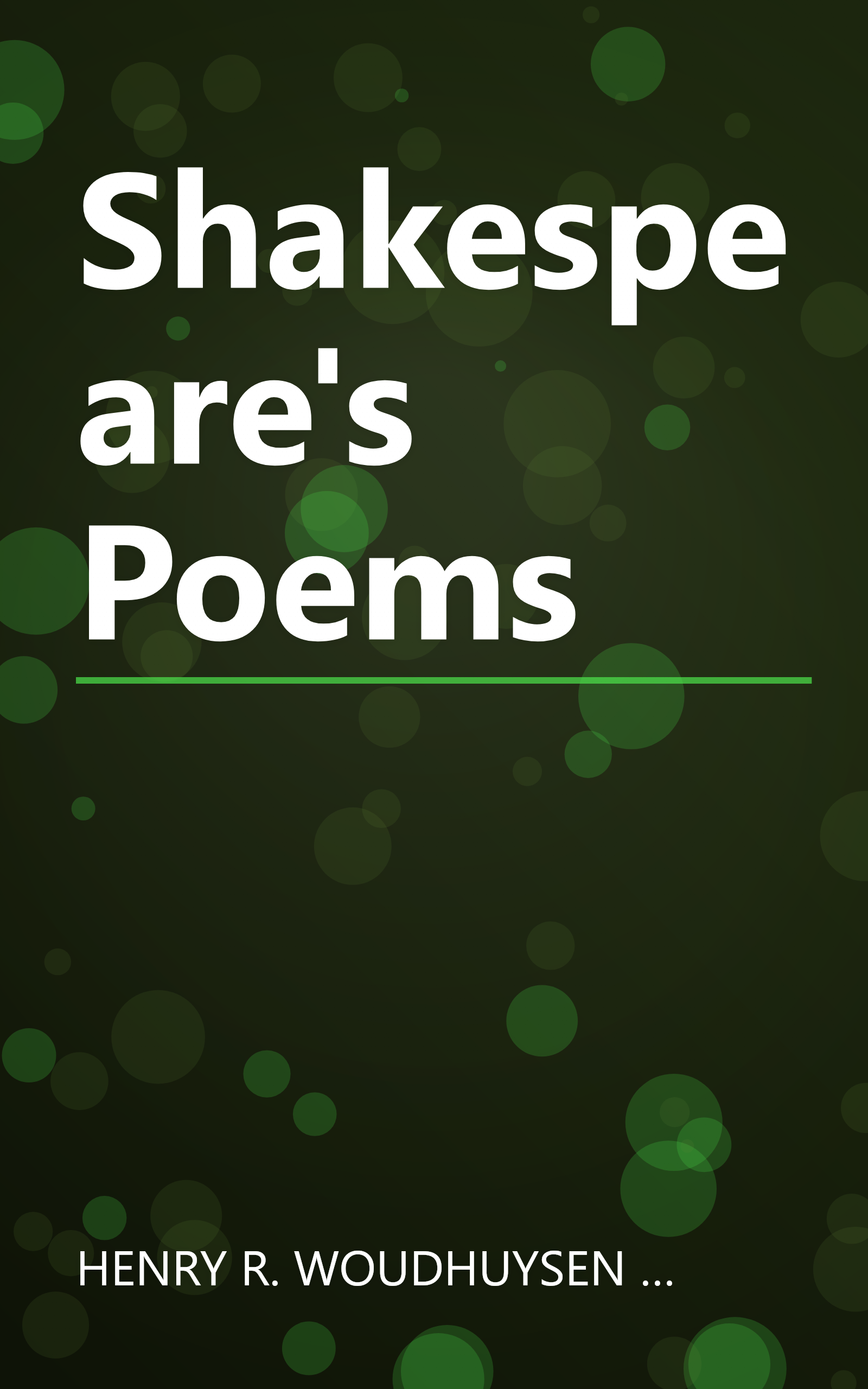 Shakespeare's Poems book cover