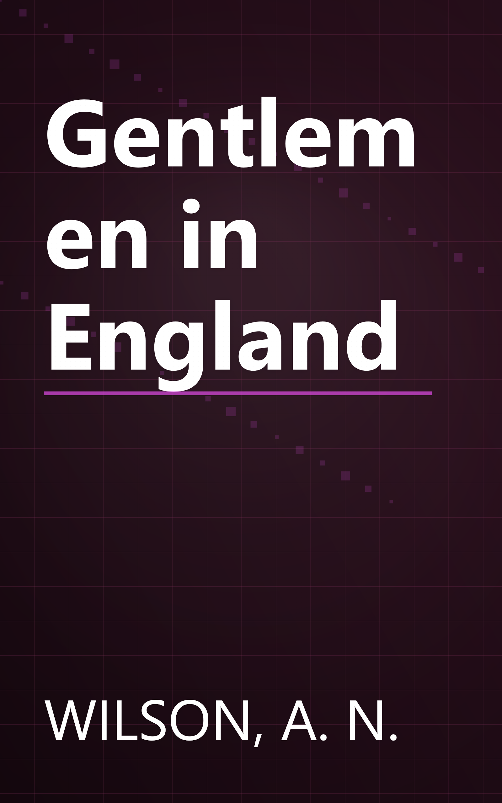 Gentlemen in England book cover