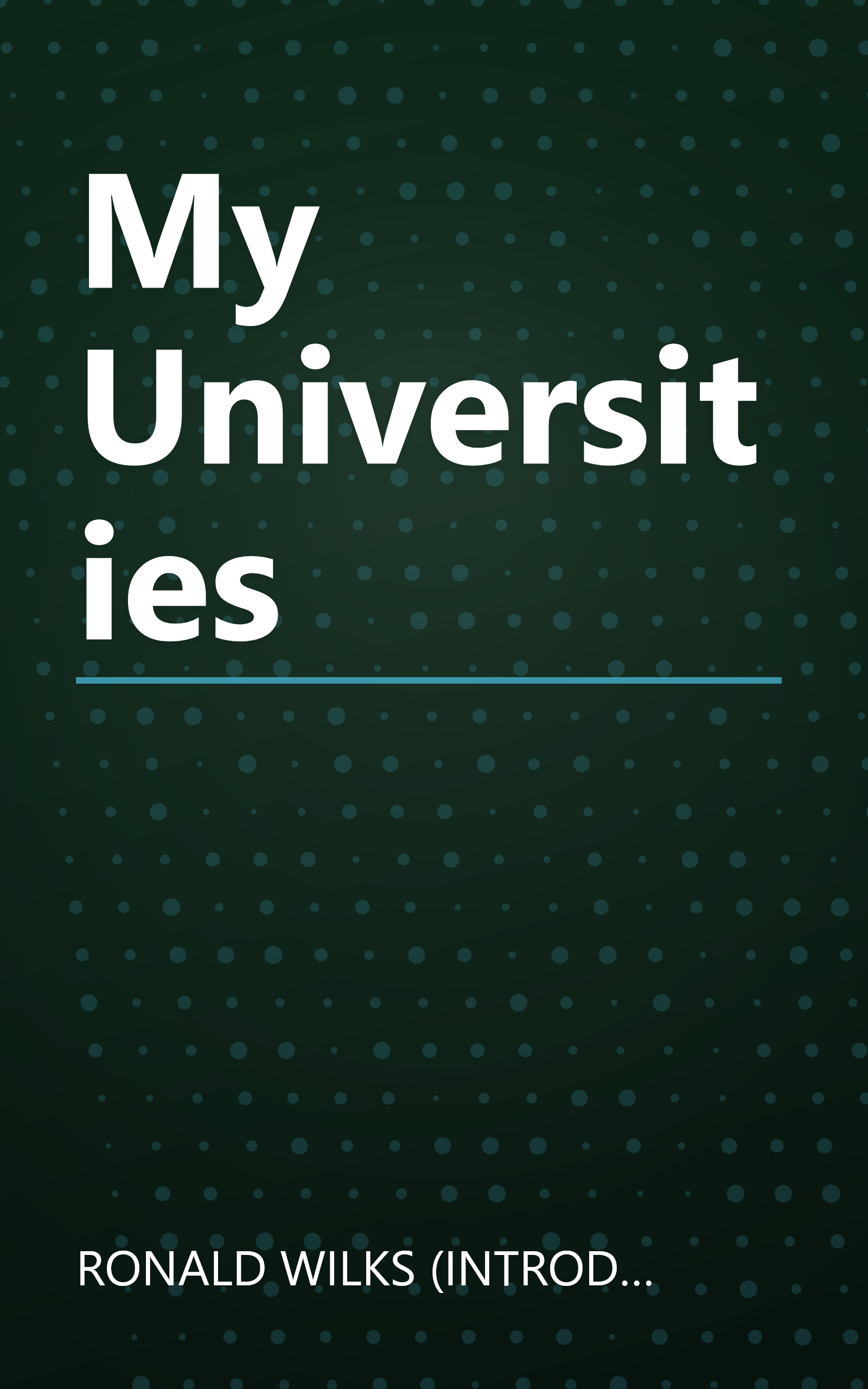 My Universities book cover