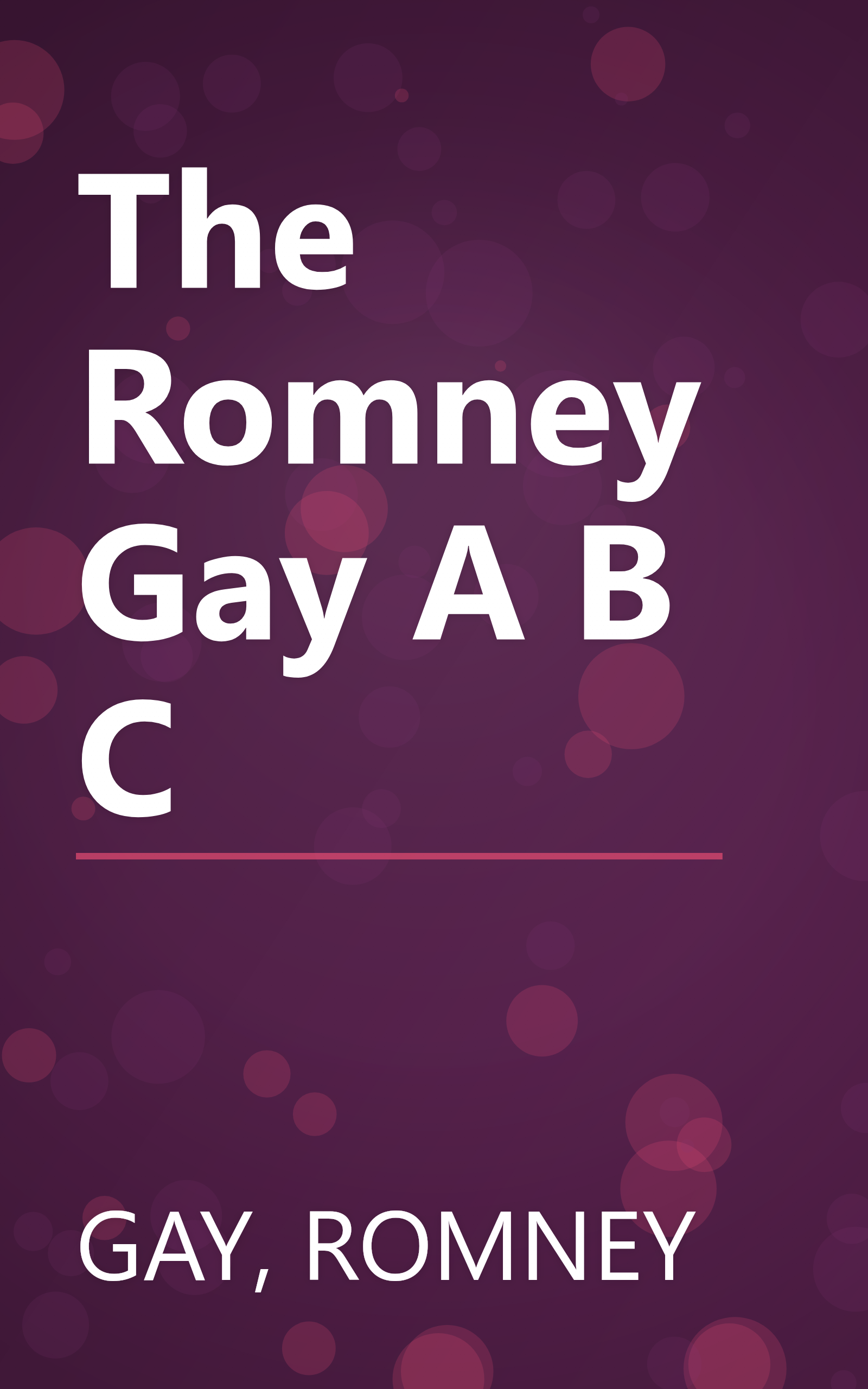 The Romney Gay A B C book cover