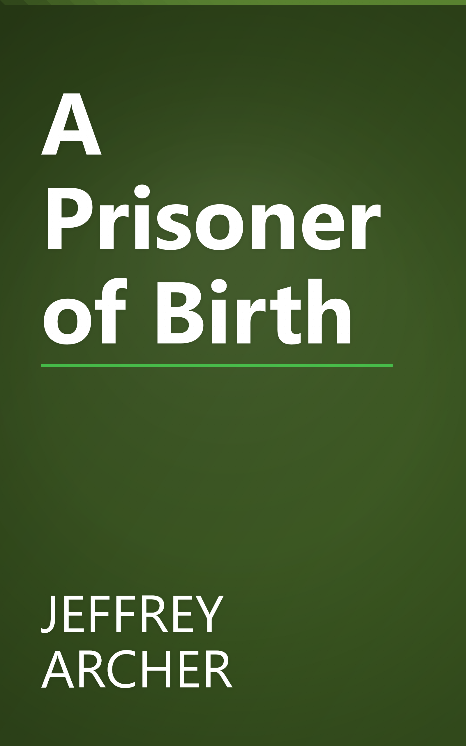 A Prisoner of Birth book cover