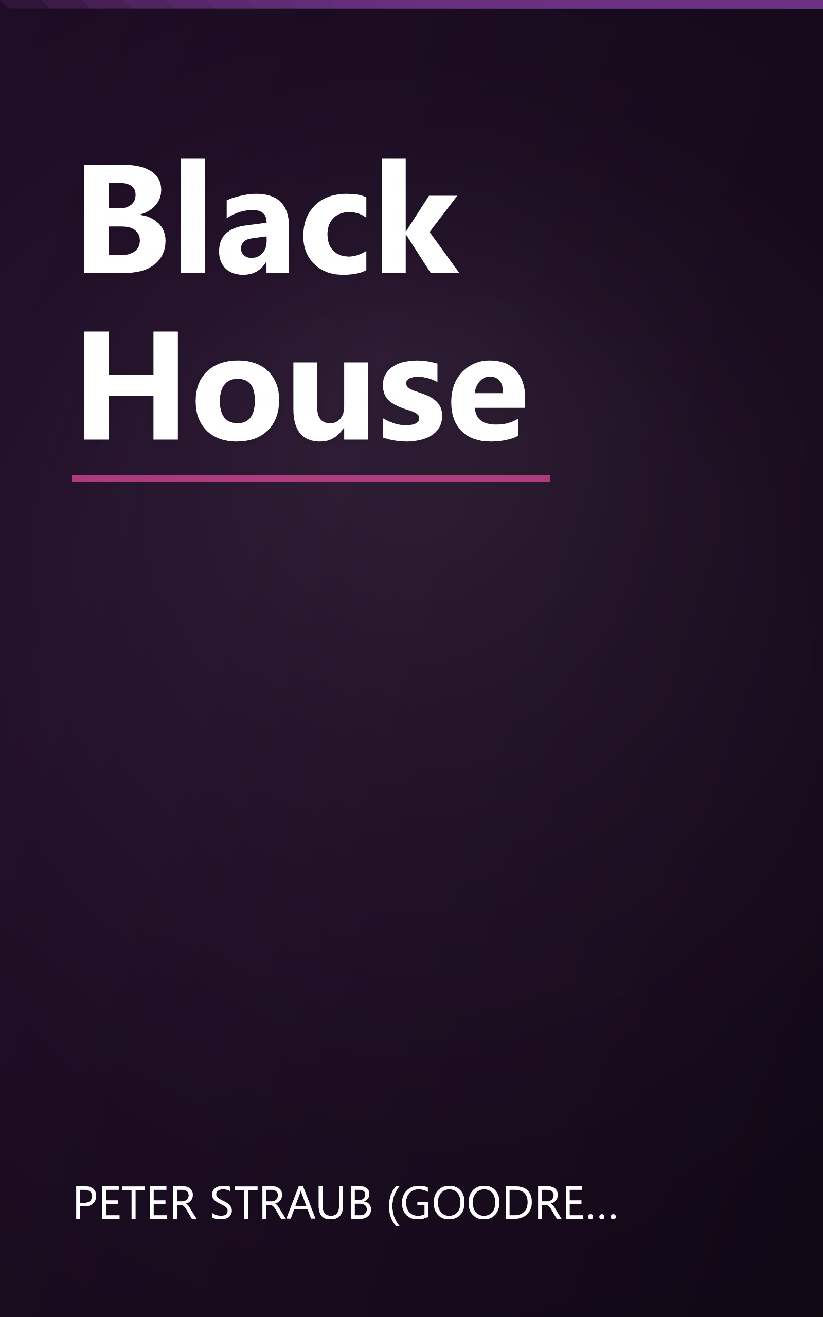 Black House book cover