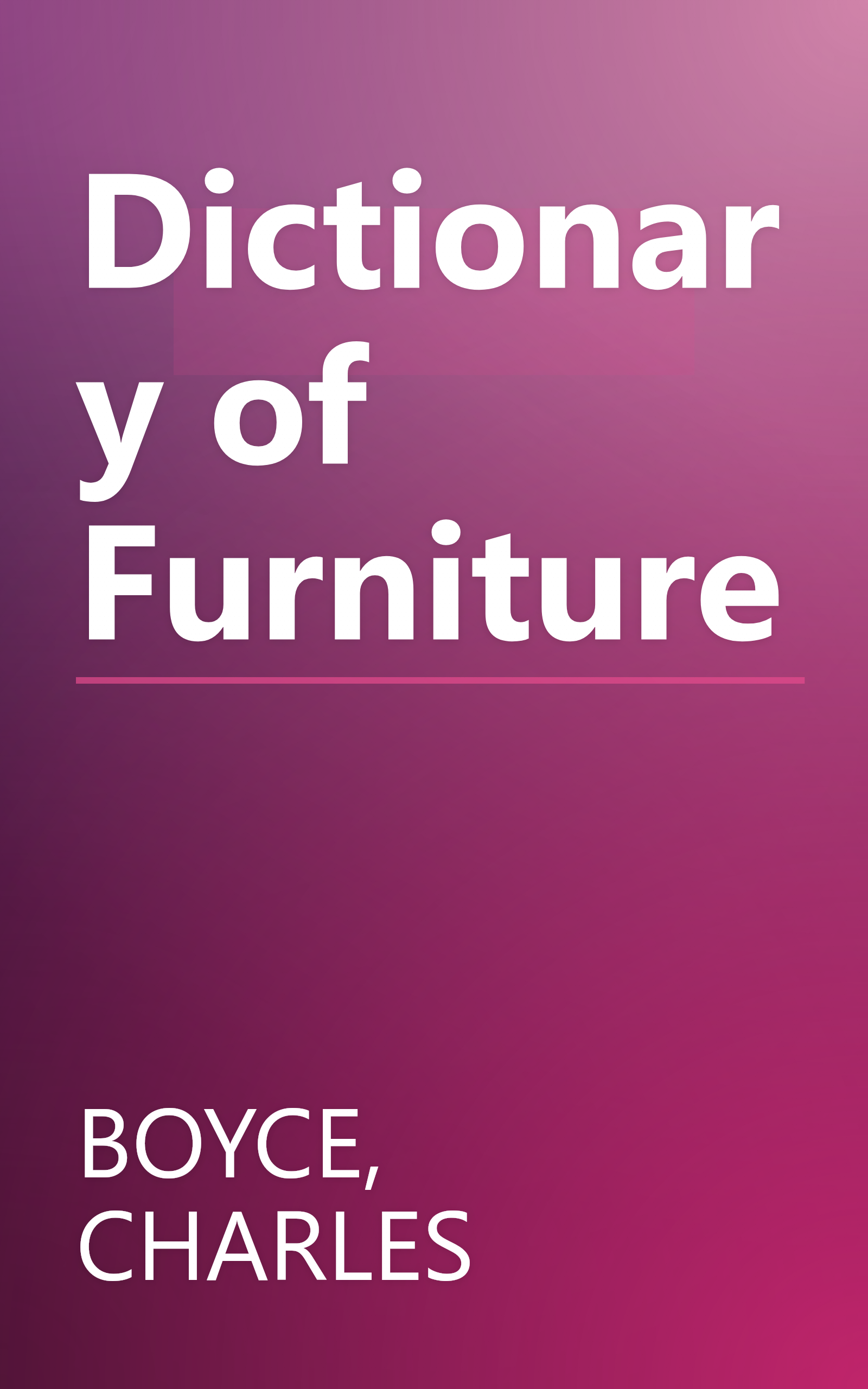 Dictionary of Furniture book cover