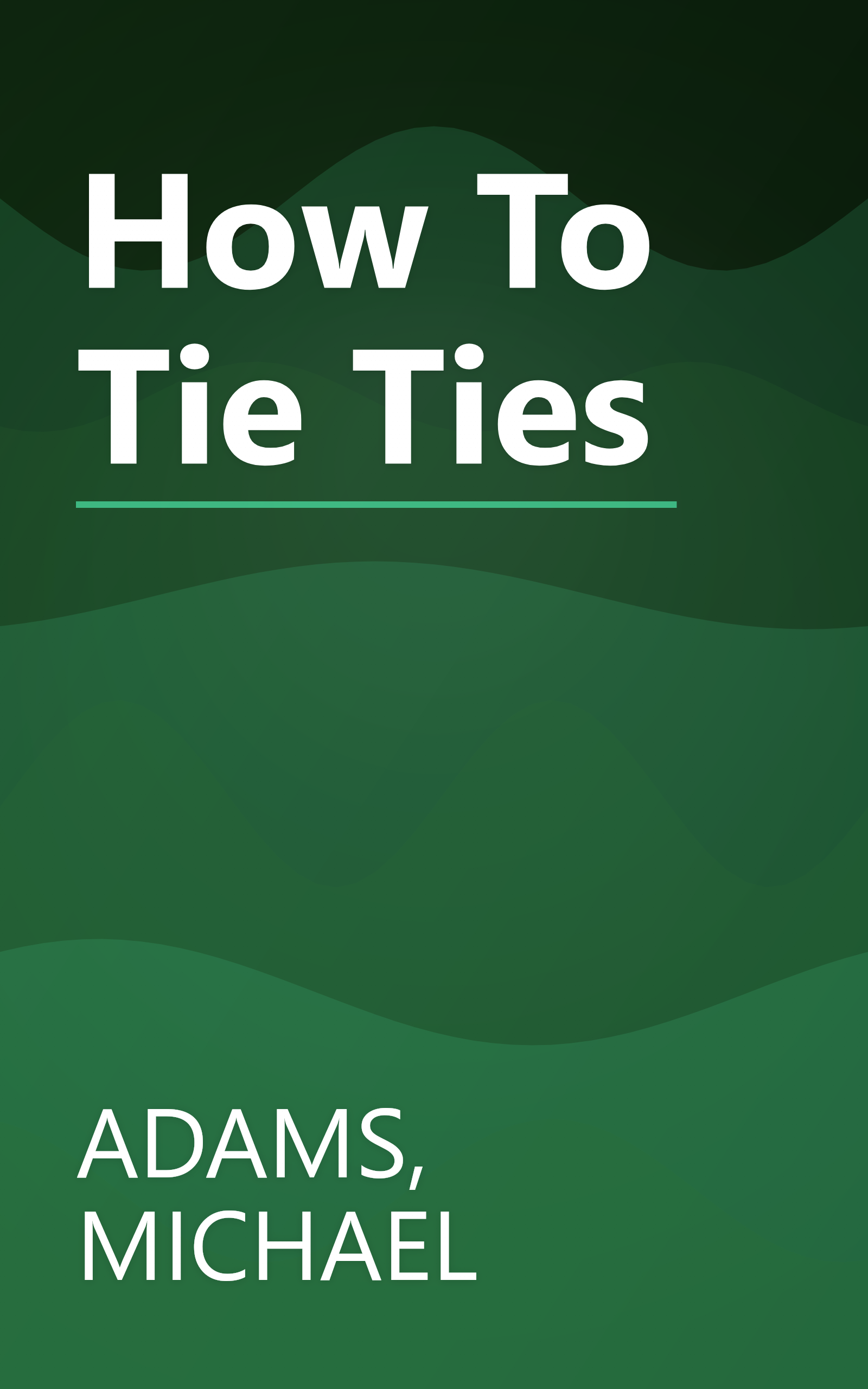 How To Tie Ties book cover