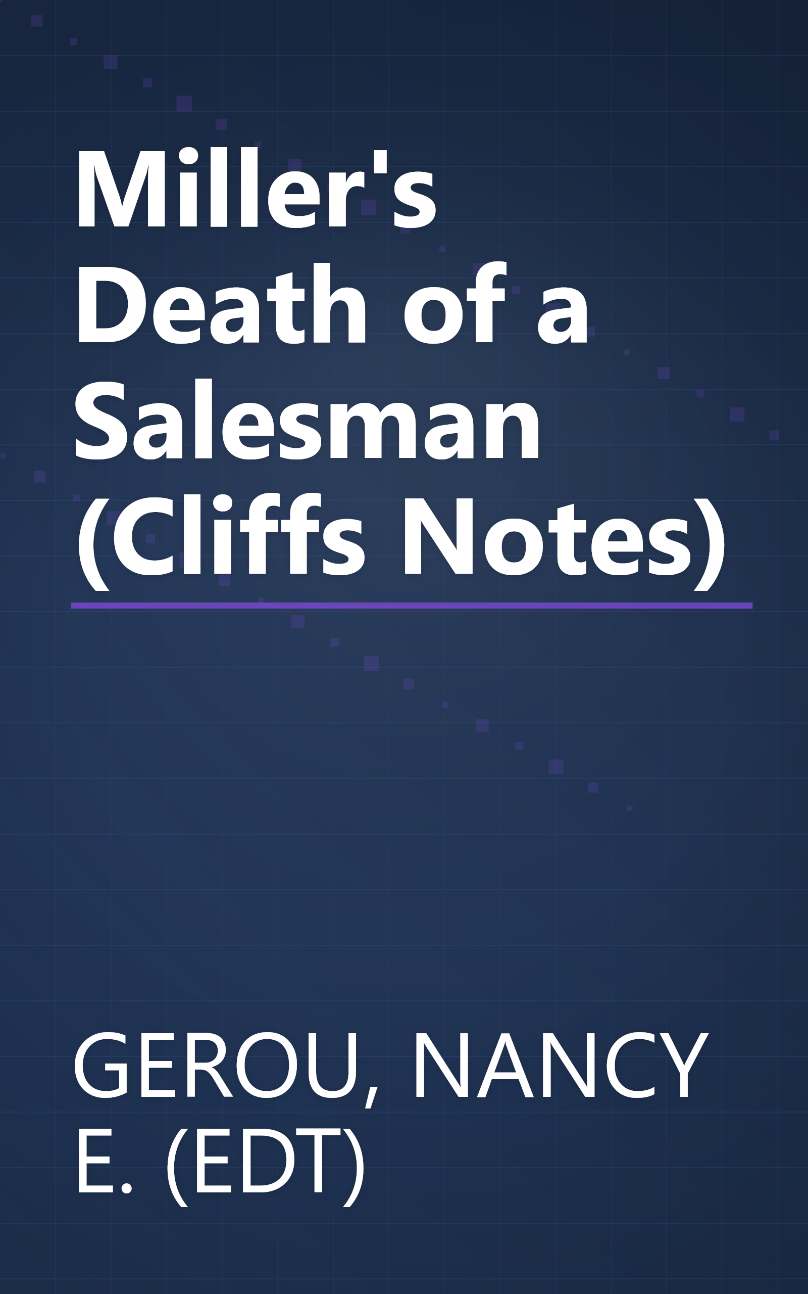 Miller's Death of a Salesman (Cliffs Notes) book cover