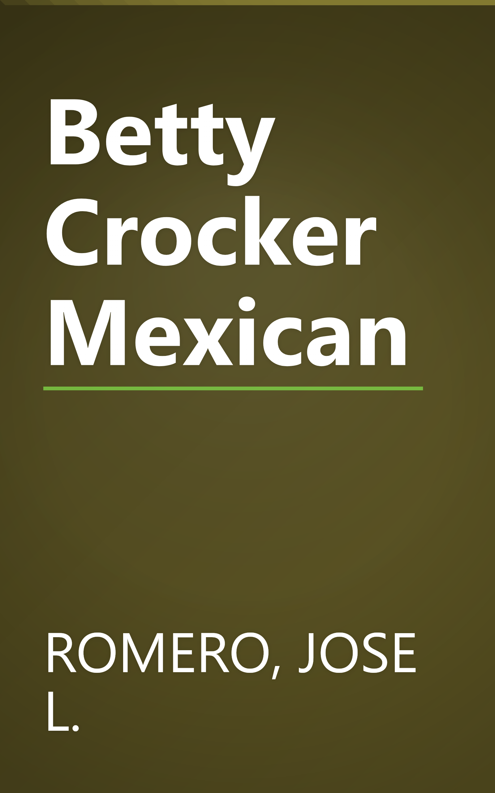 Betty Crocker Mexican book cover