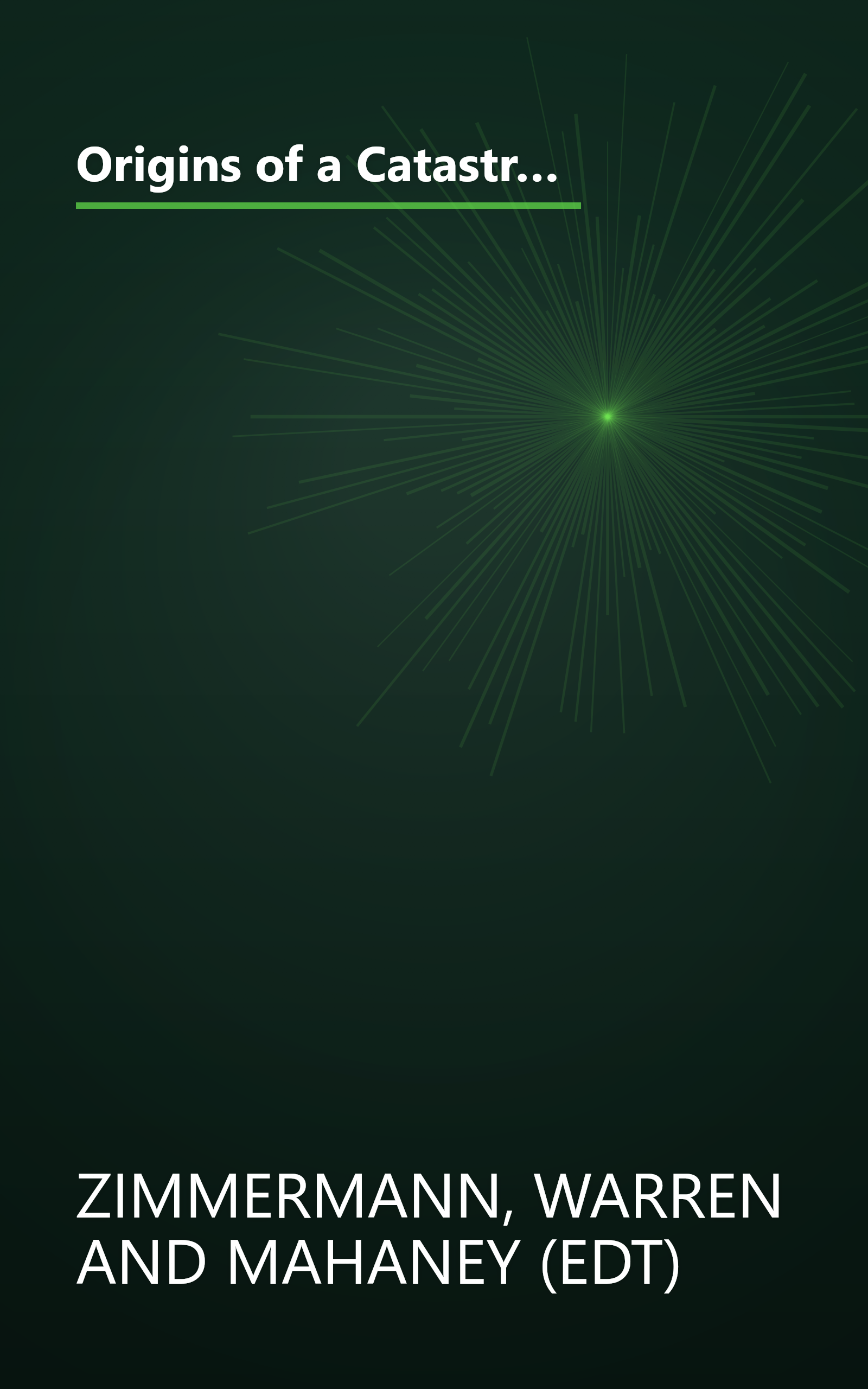 Origins of a Catastrophe:: Yugoslavia and Its Destroyers- -America's Last Ambassador Tells What Happened an d Why book cover