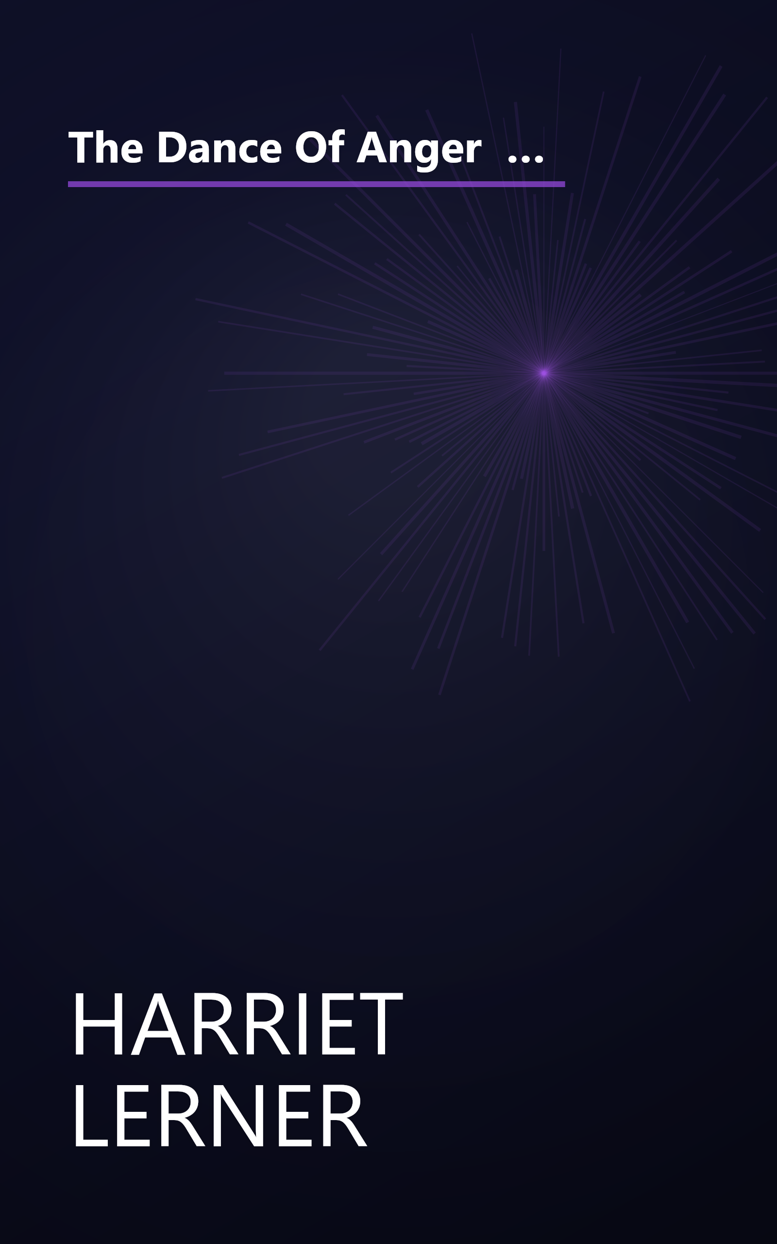 The Dance Of Anger  A Woman S Guide To Changing The Patterns Of Intimate Relationships (6 Minute   Expanded Summary) book cover