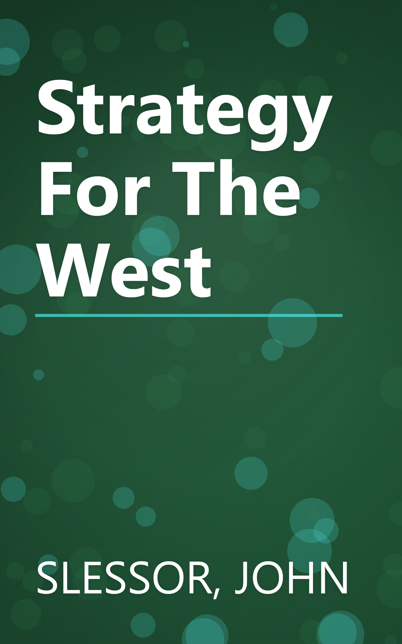 Strategy For The West book cover