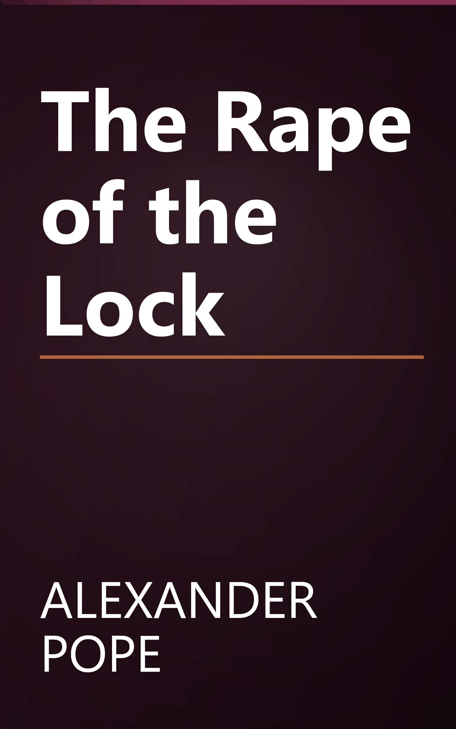 The Rape of the Lock book cover