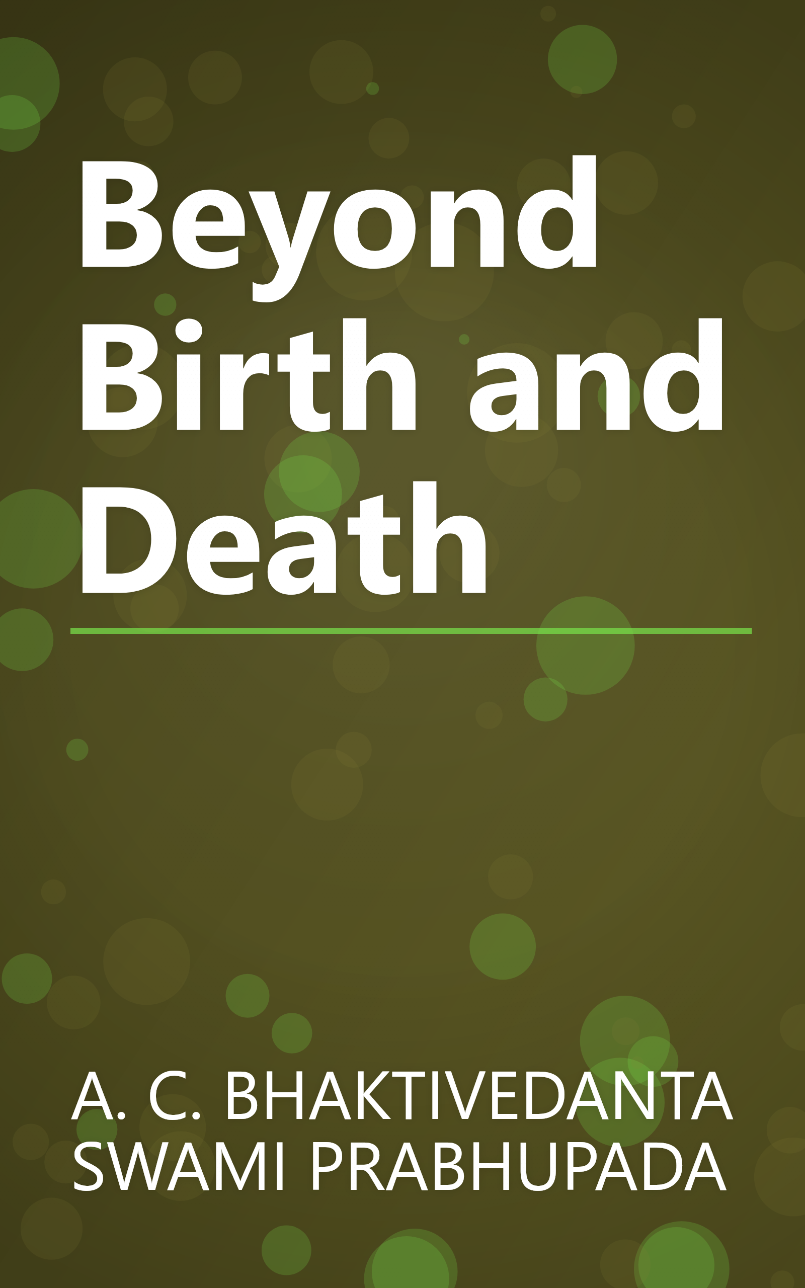 Beyond Birth and Death book cover