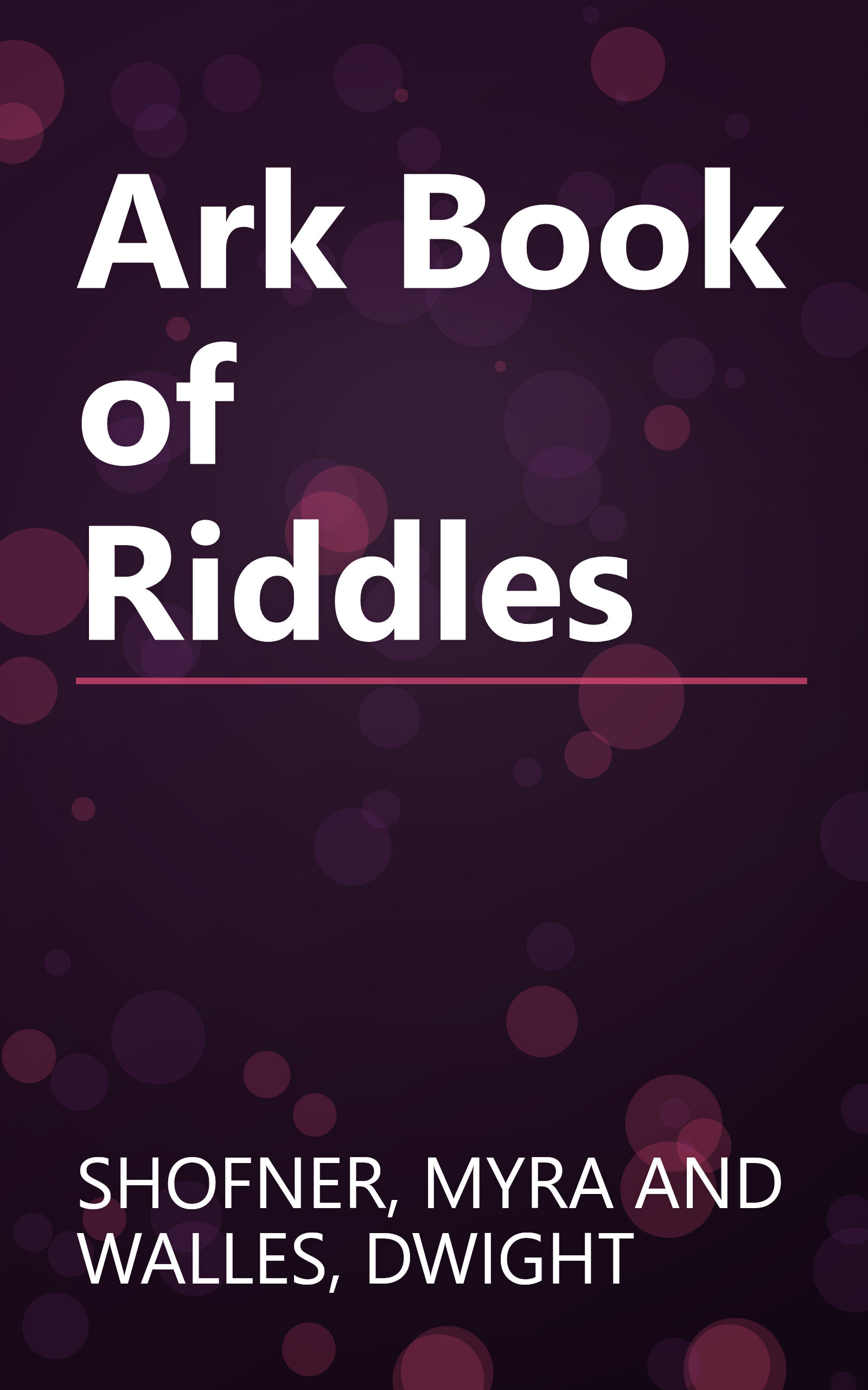 Ark Book of Riddles book cover