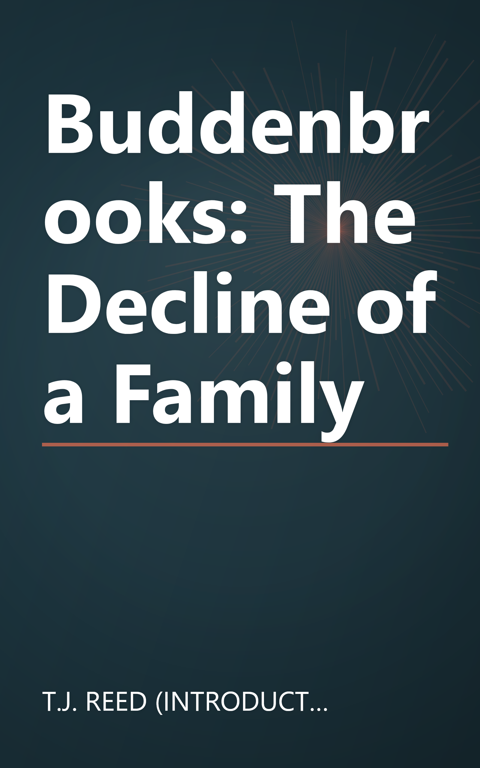 Buddenbrooks: The Decline of a Family book cover