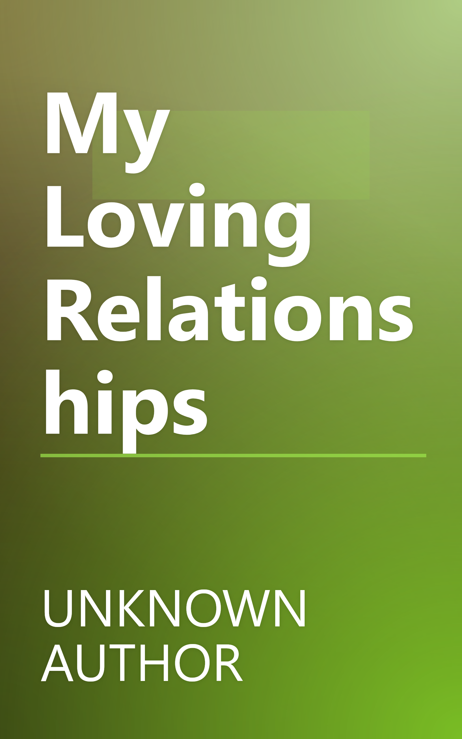 My Loving Relationships book cover