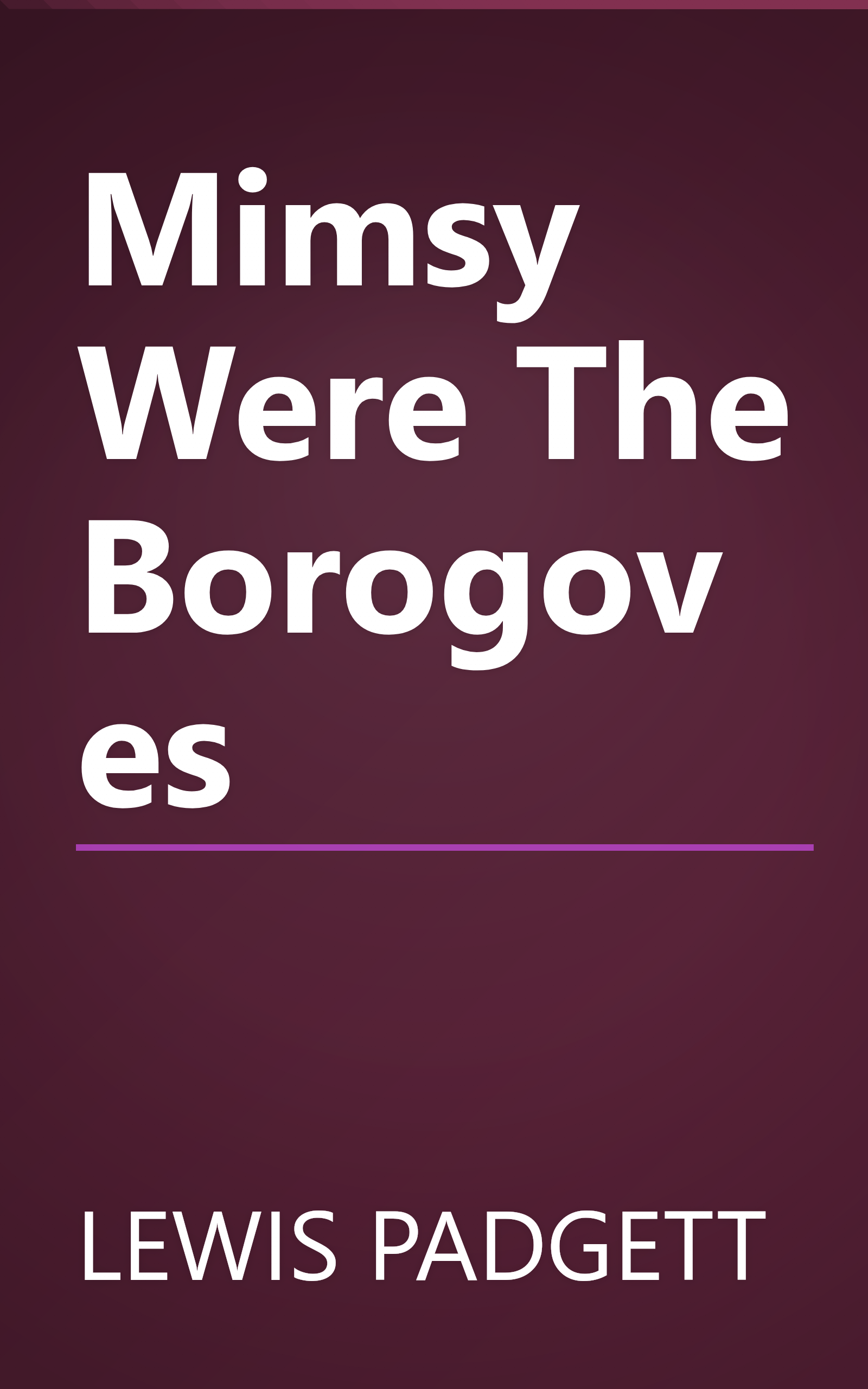 Mimsy Were The Borogoves book cover