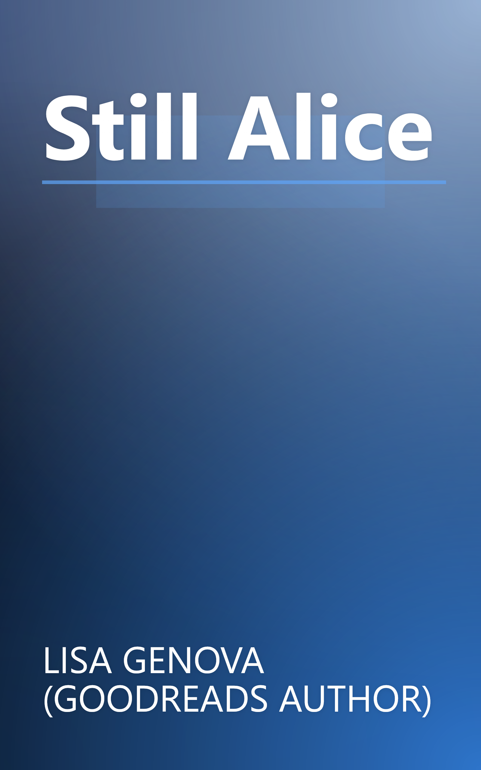 Still Alice book cover