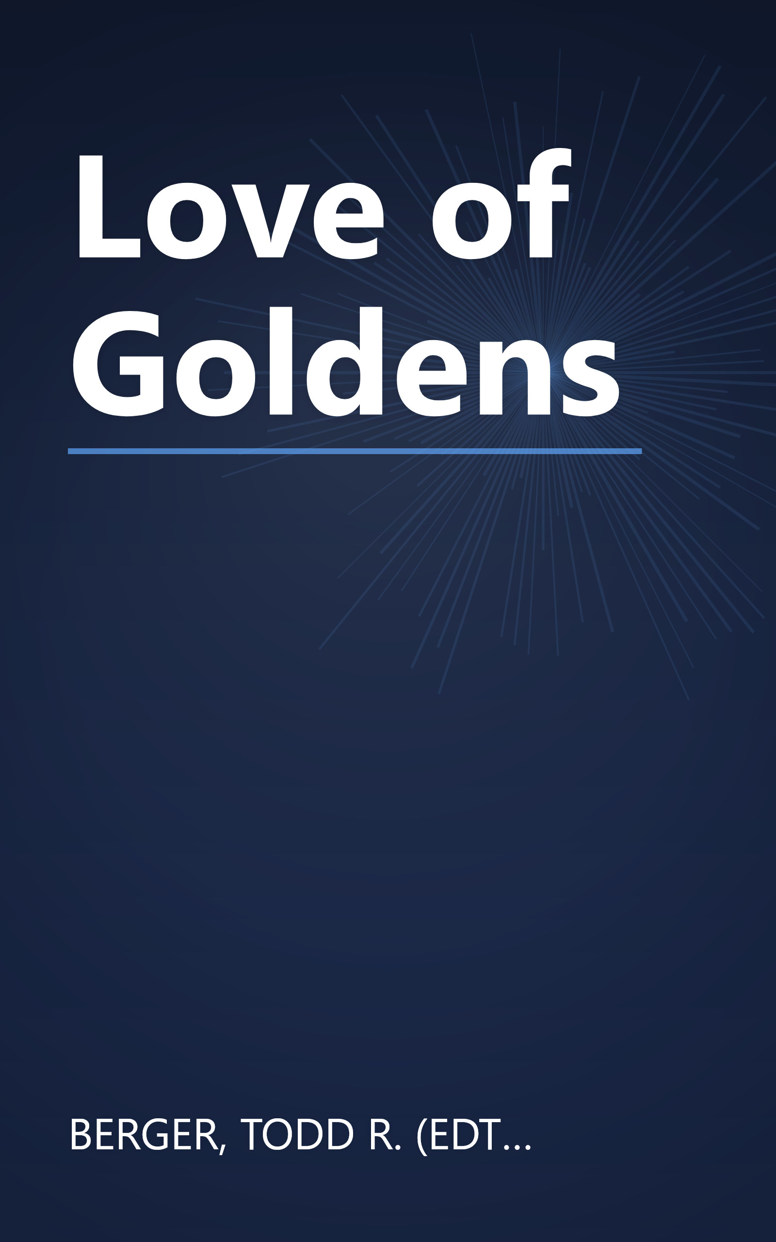 Love of Goldens book cover