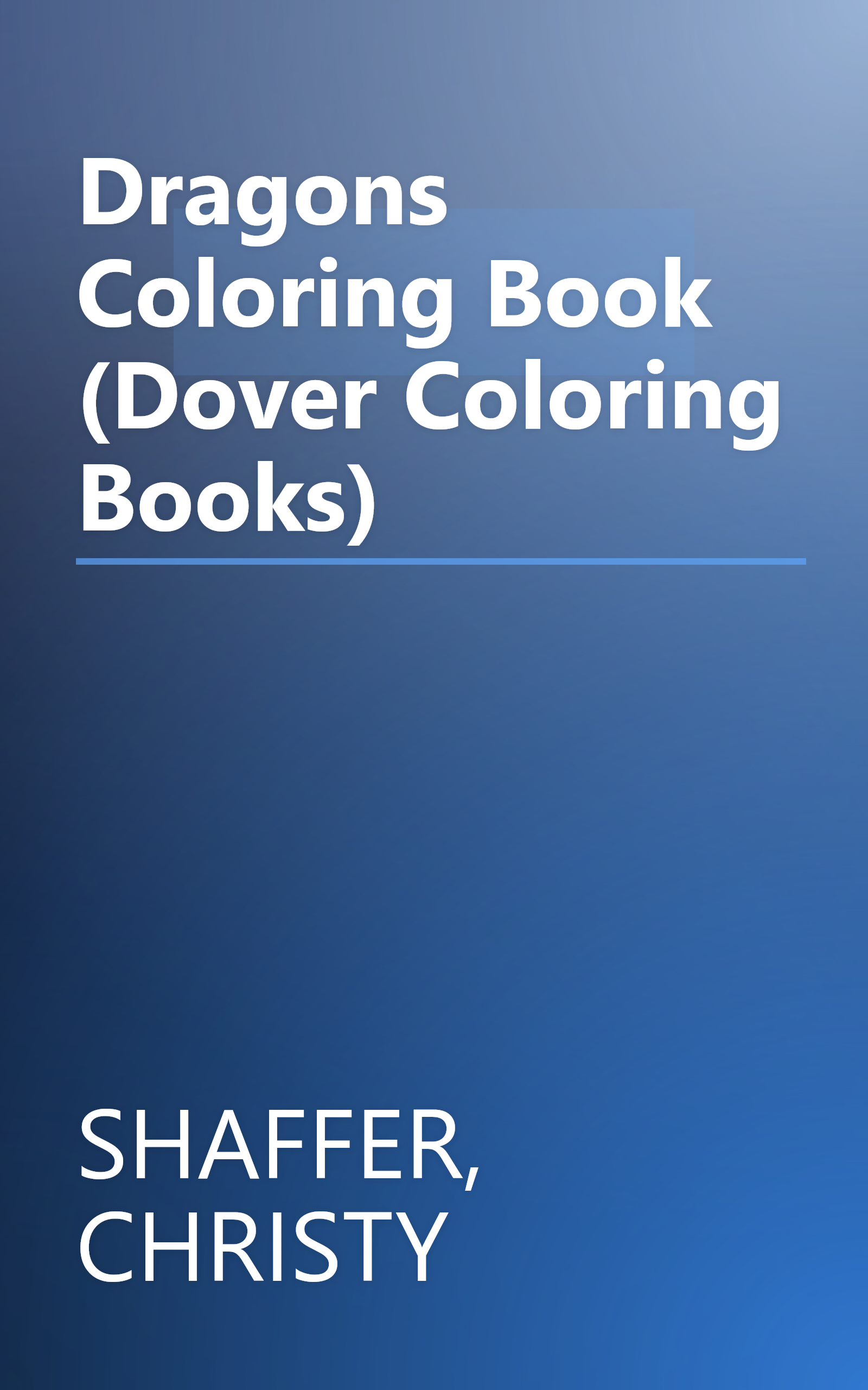 Dragons Coloring Book (Dover Coloring Books) book cover