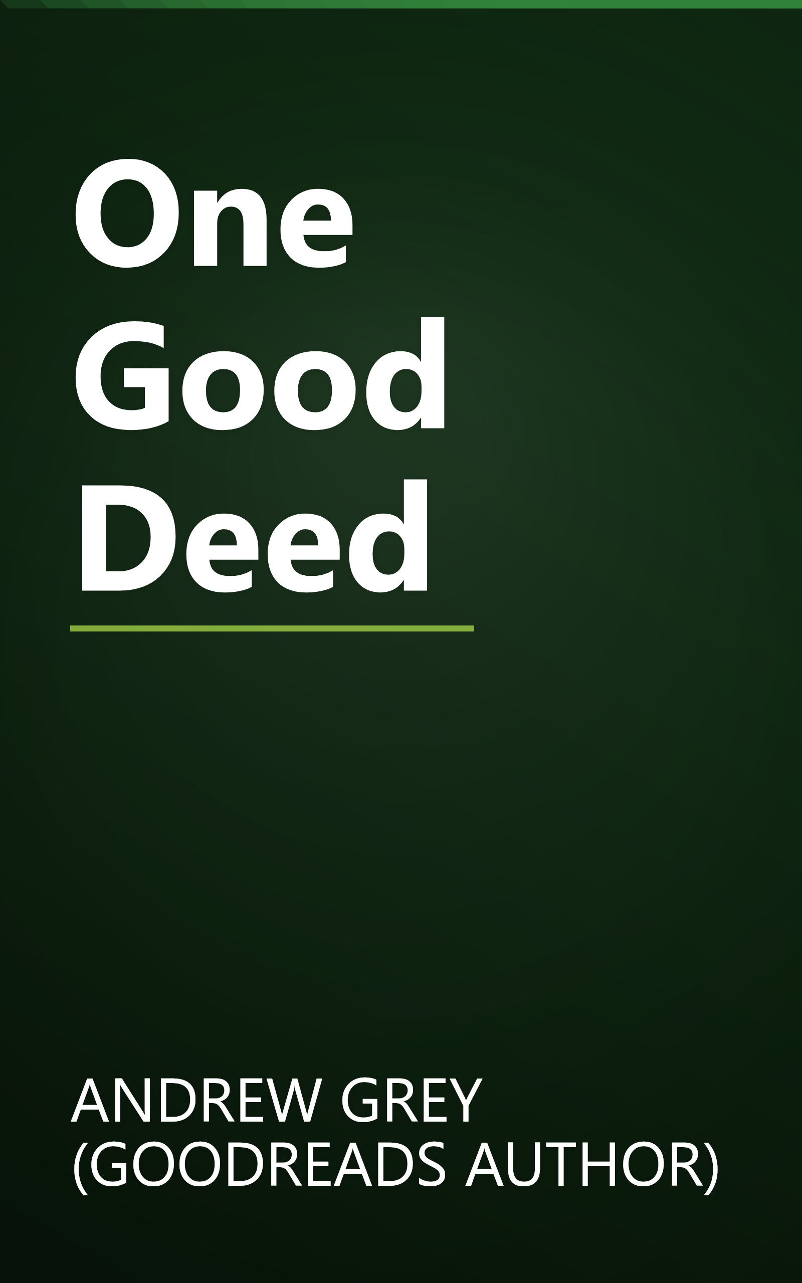One Good Deed book cover