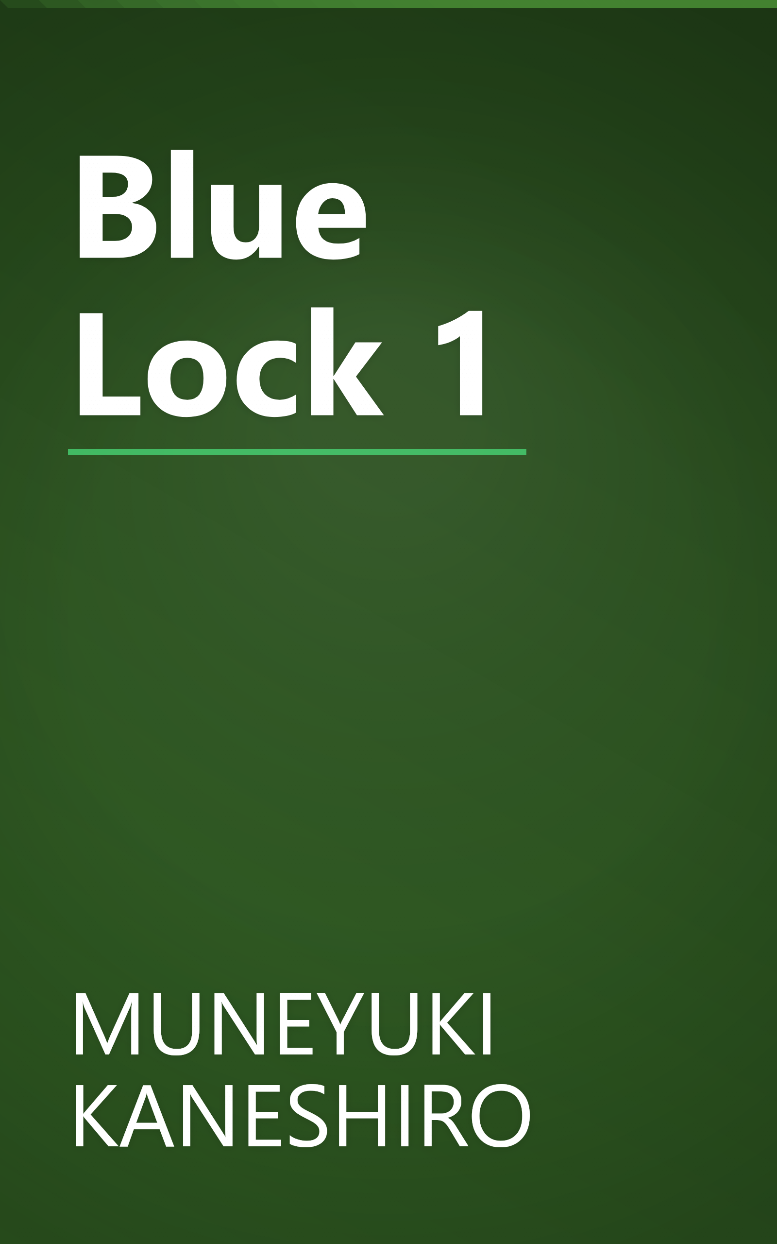 Blue Lock 1 book cover