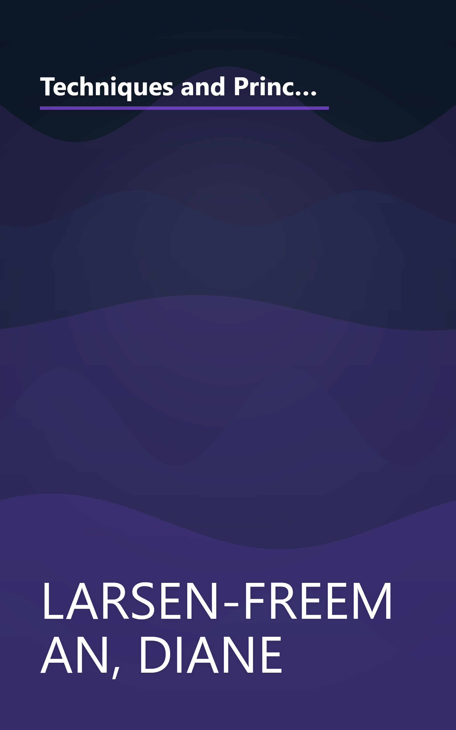 Techniques and Principles in Teaching English (Teaching Techniques in English as a Second Language) (Spanish Edition) book cover