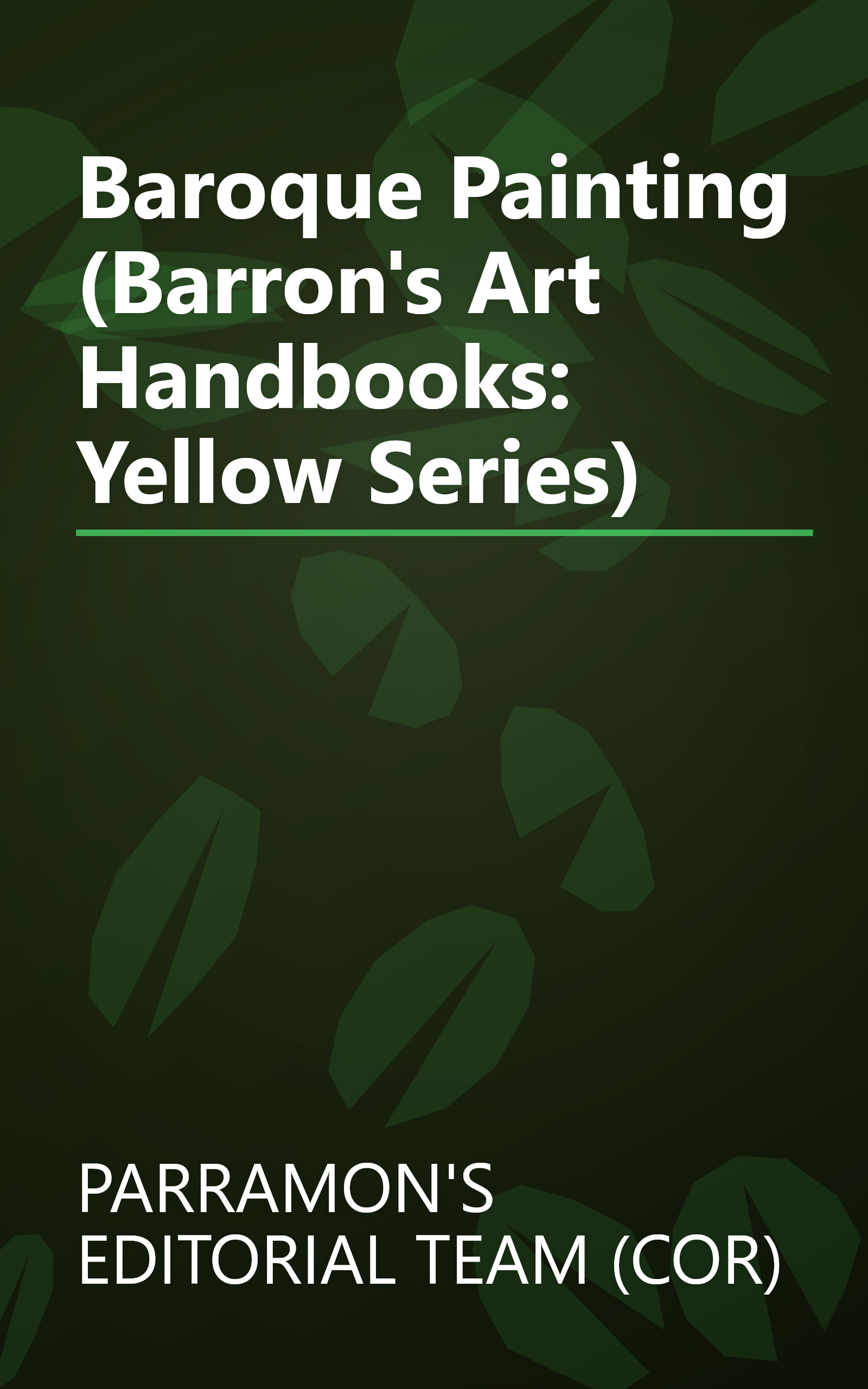 Baroque Painting (Barron's Art Handbooks: Yellow Series) book cover