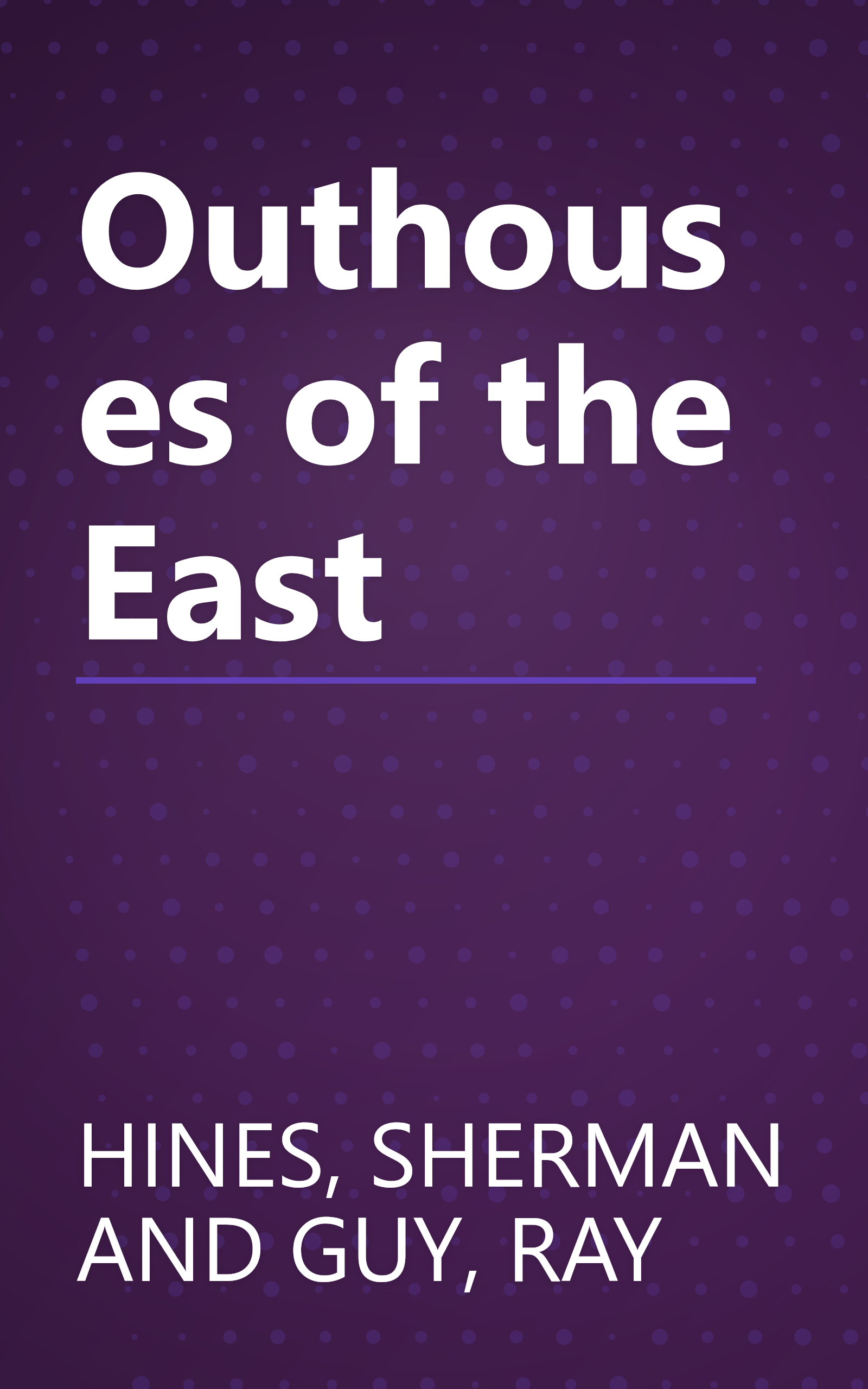 Outhouses of the East book cover