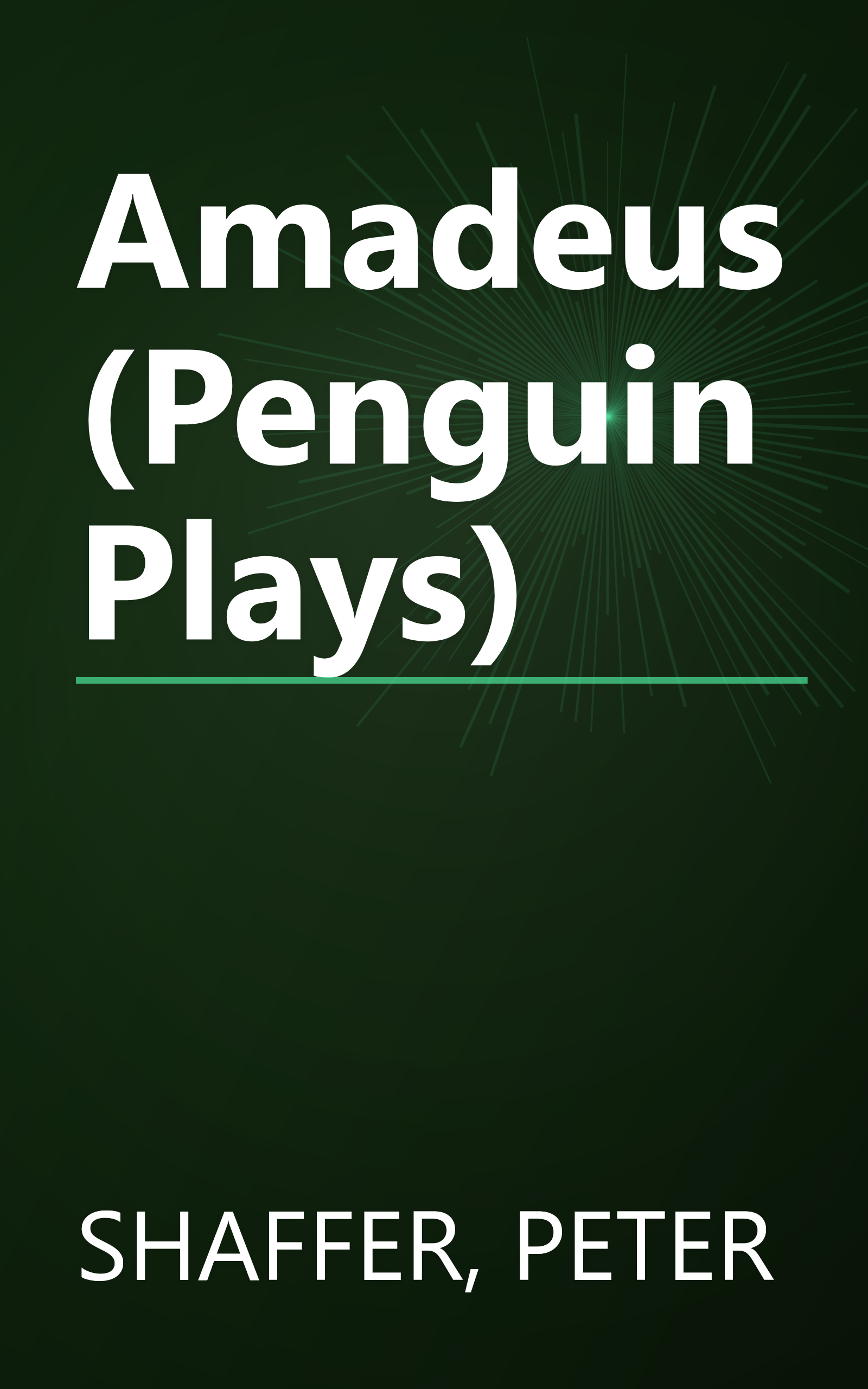 Amadeus (Penguin Plays) book cover