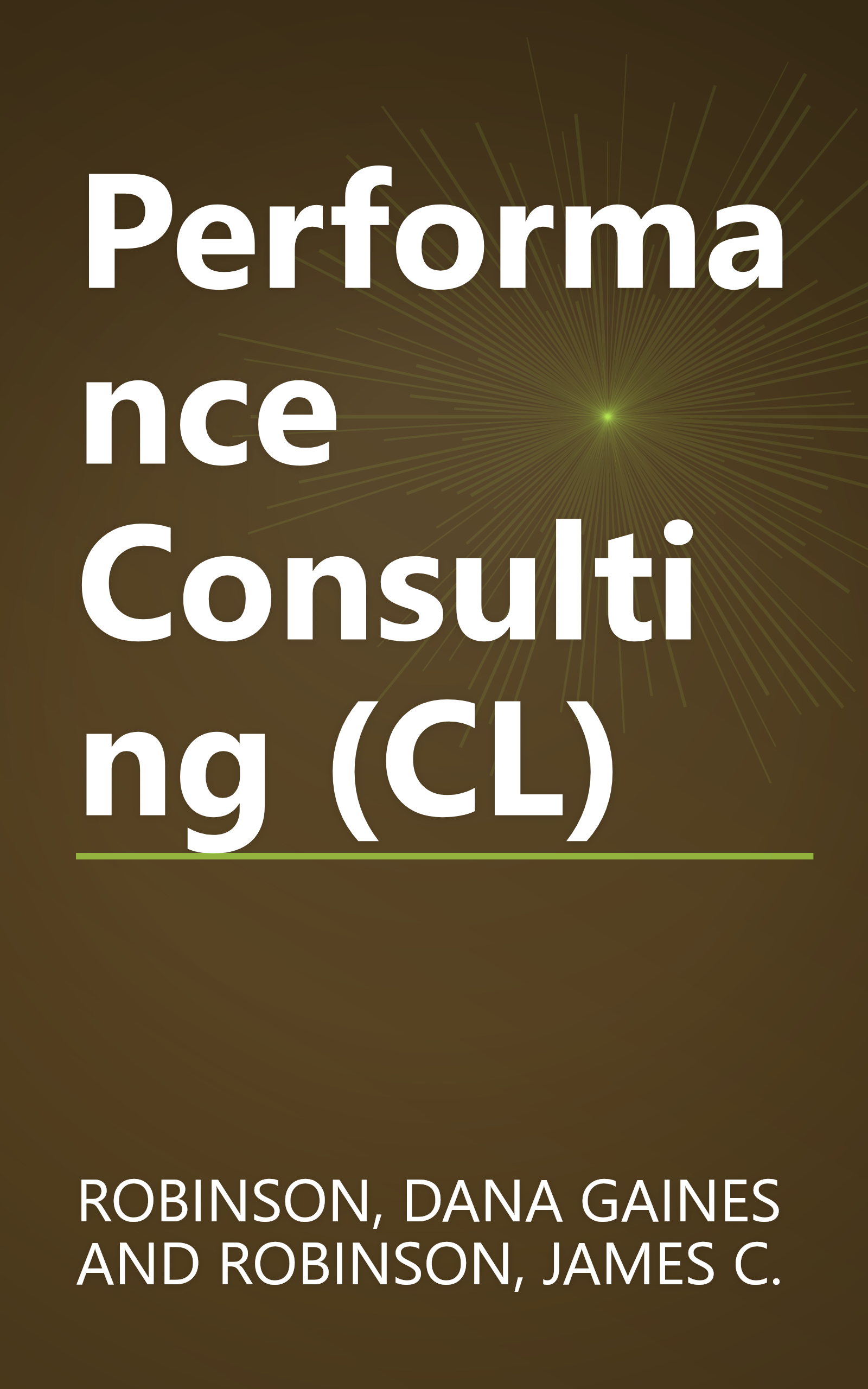 Performance Consulting (CL) book cover
