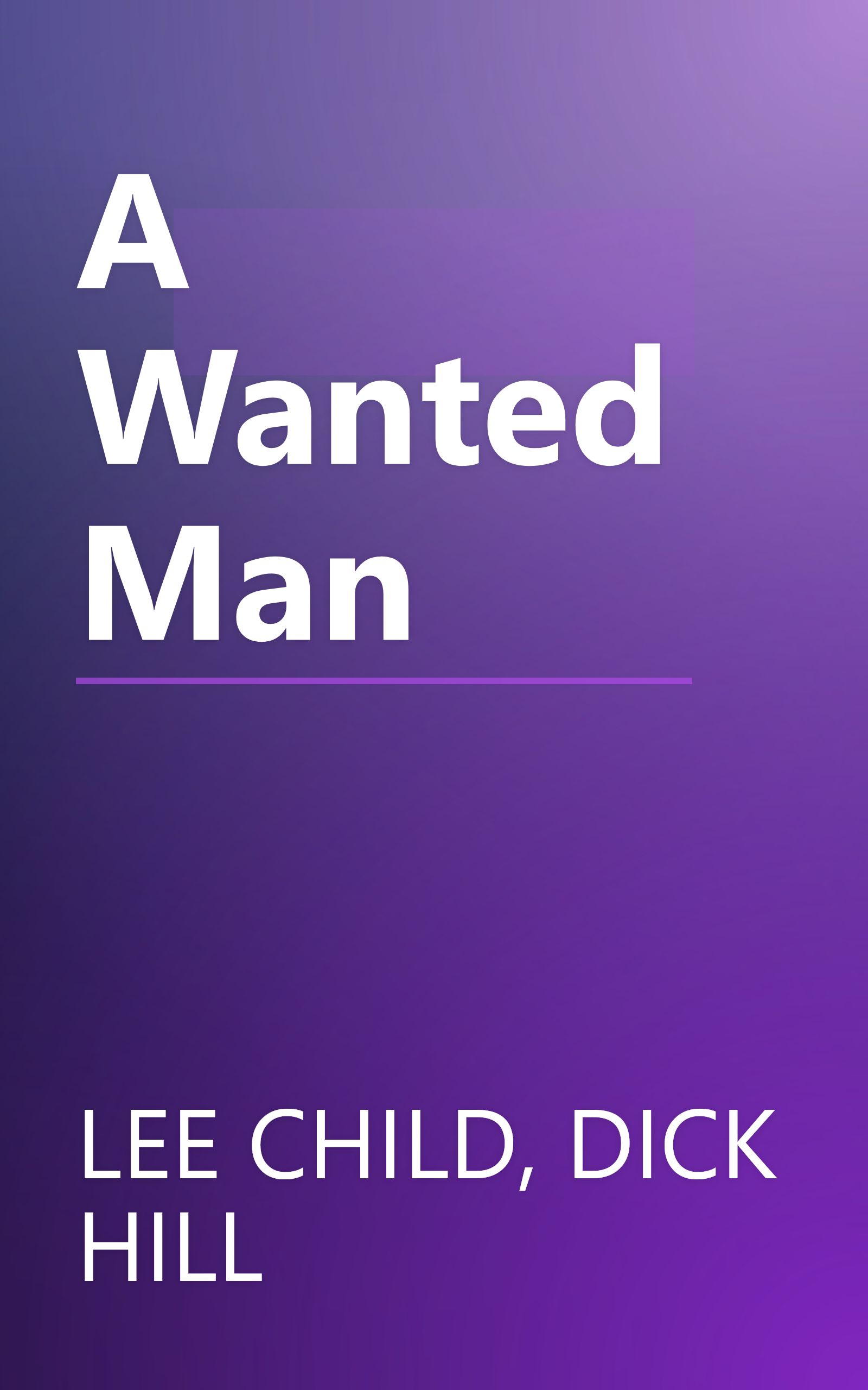 A Wanted Man book cover