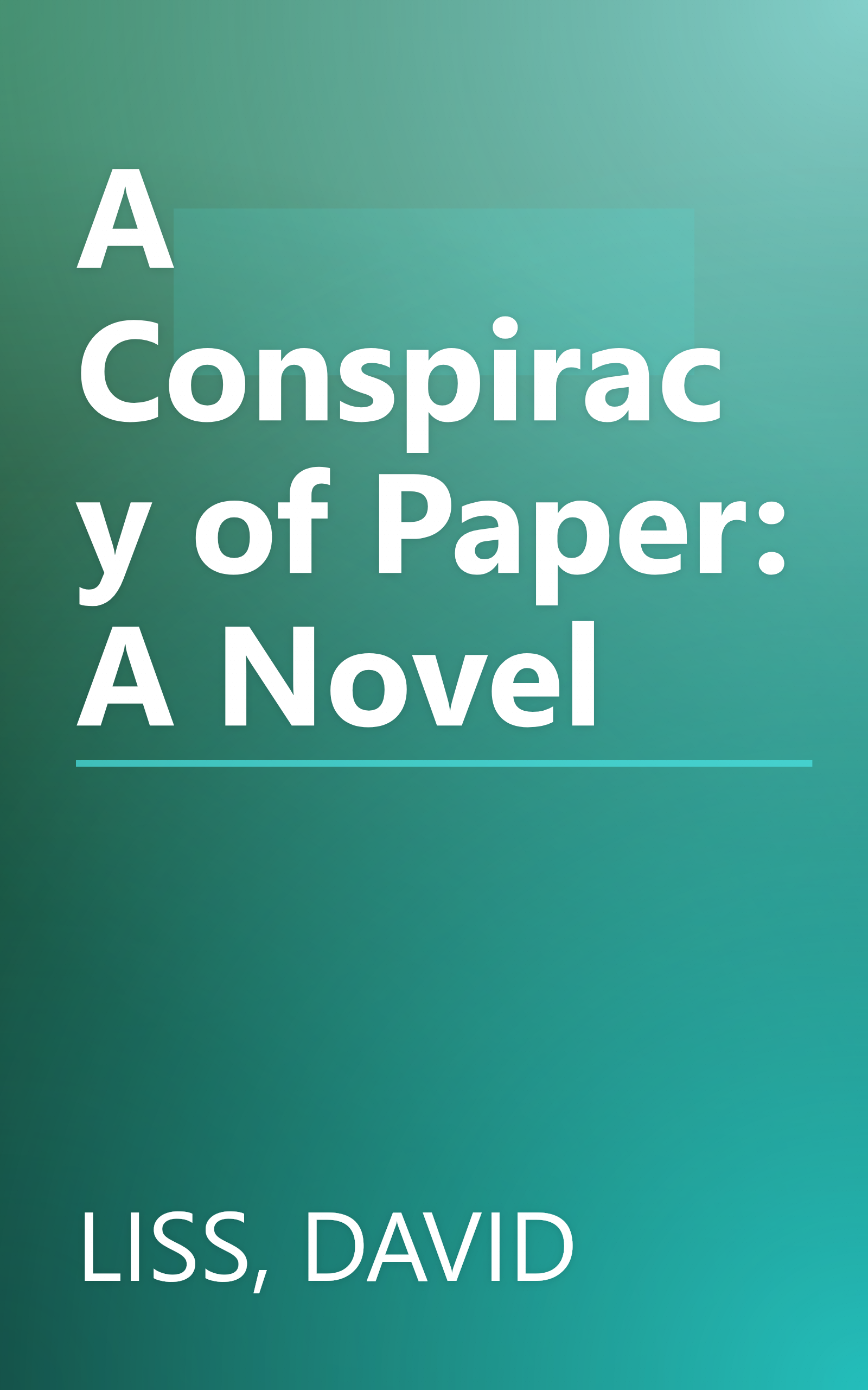 A Conspiracy of Paper: A Novel book cover