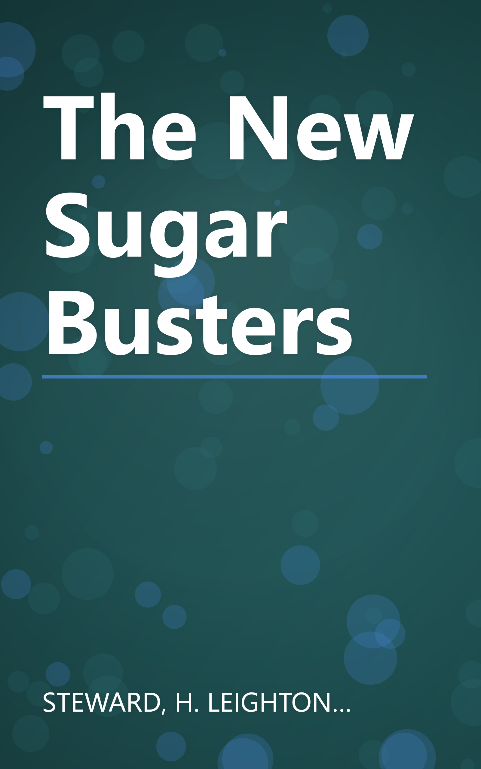 The New Sugar Busters book cover
