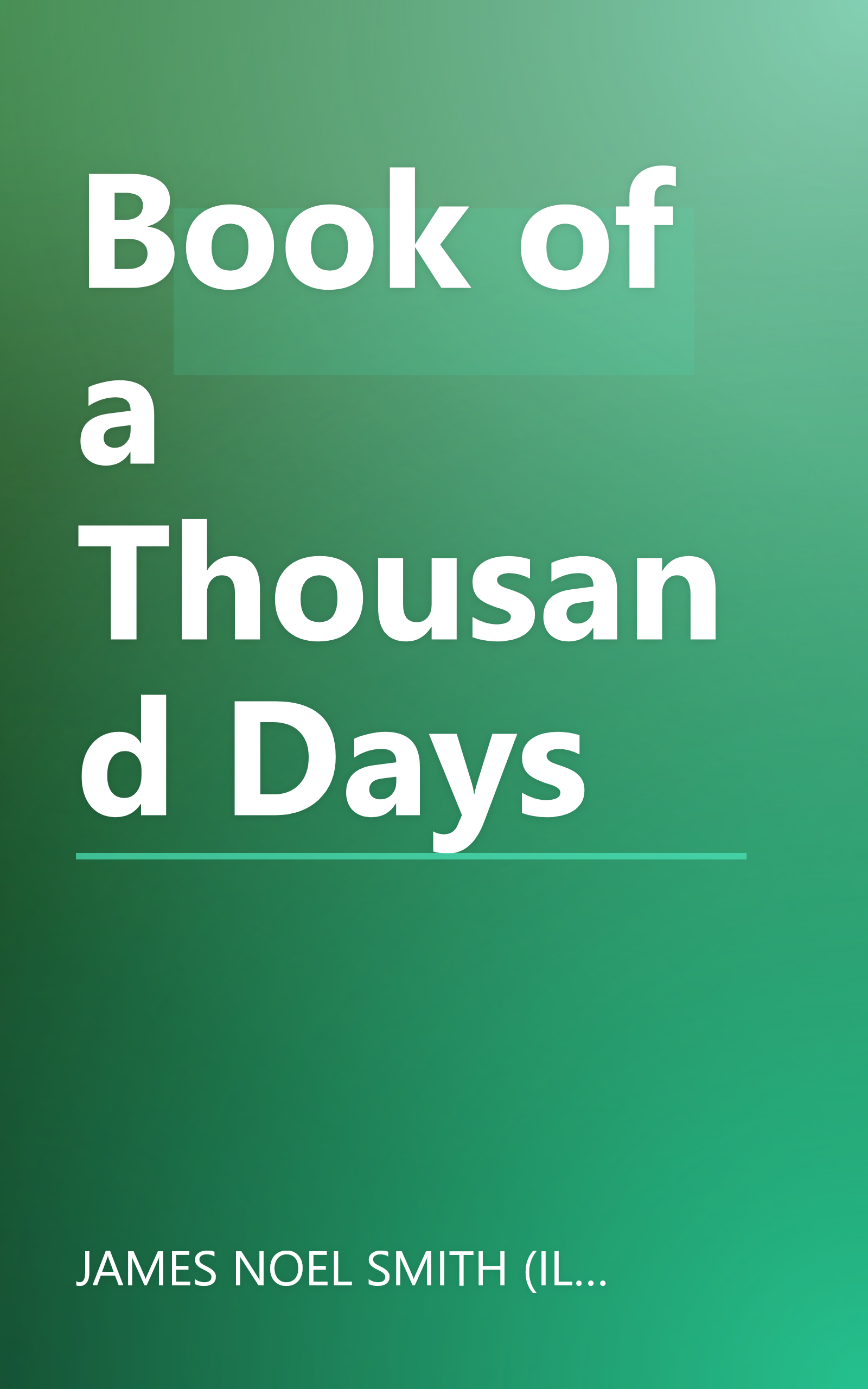 Book of a Thousand Days book cover