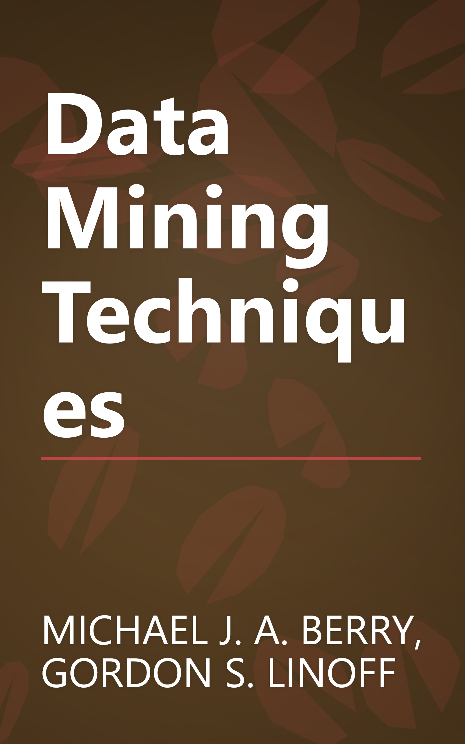 Data Mining Techniques book cover