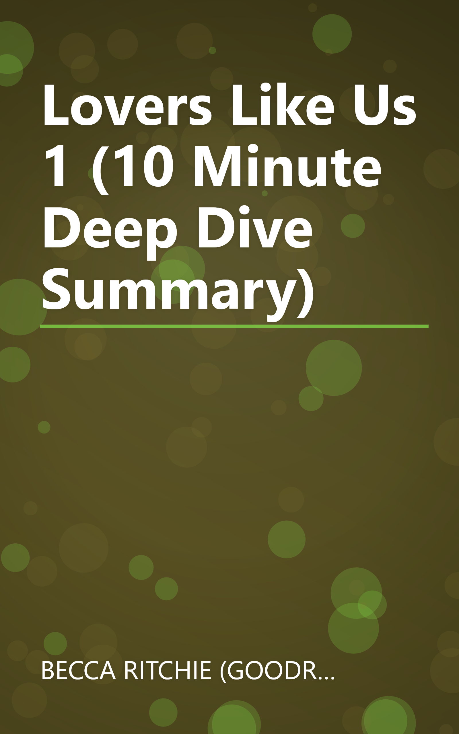 Lovers Like Us 1 (10 Minute   Deep Dive Summary) book cover