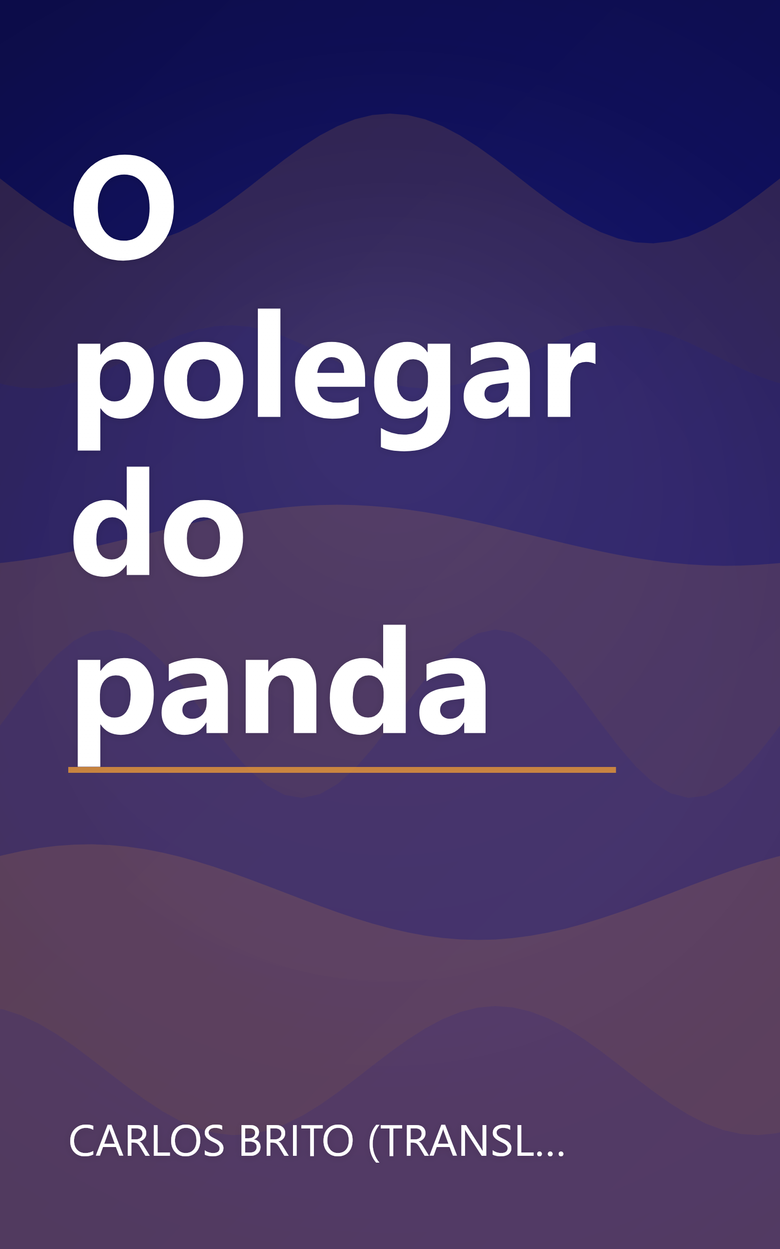 O polegar do panda book cover