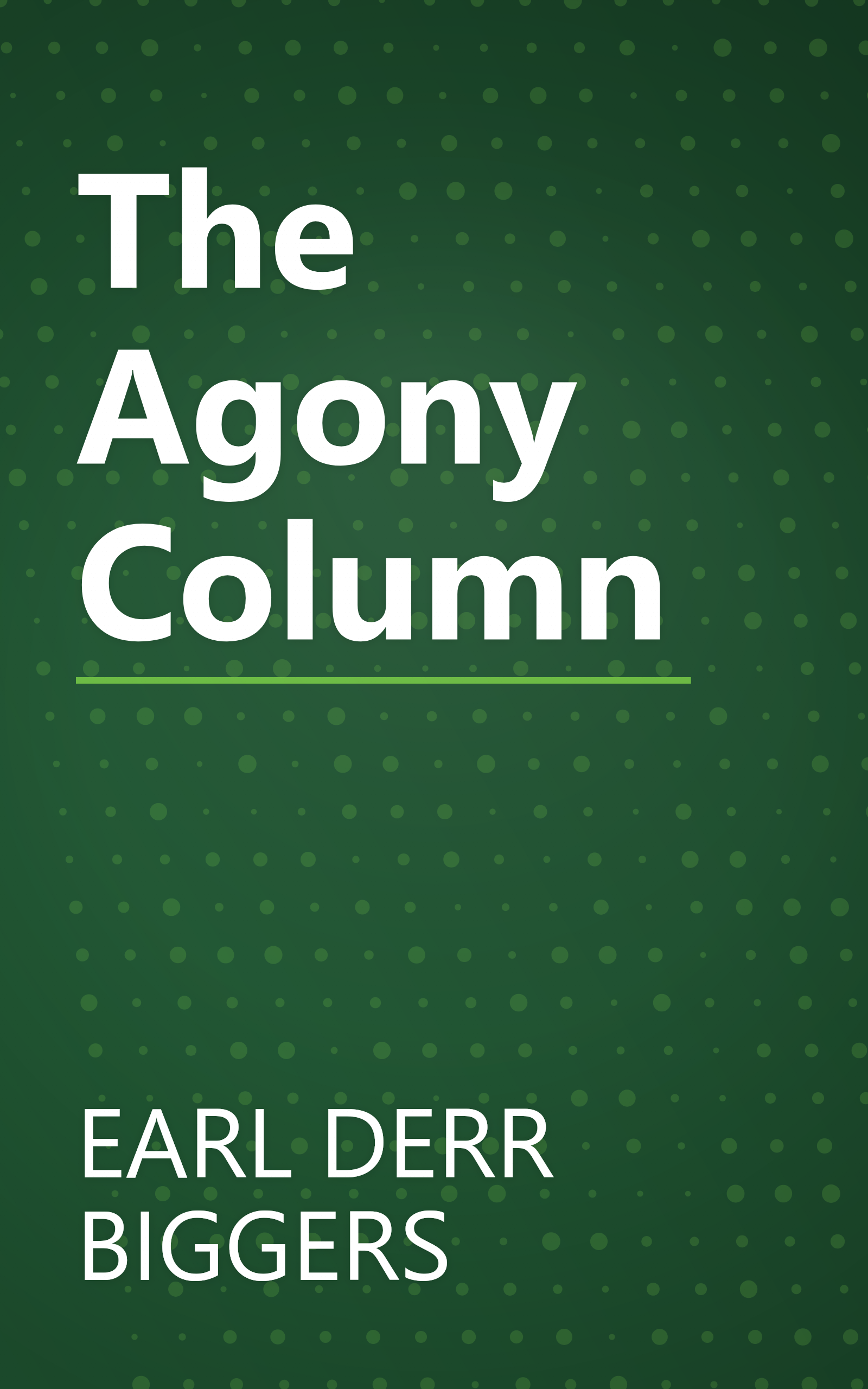 The Agony Column book cover