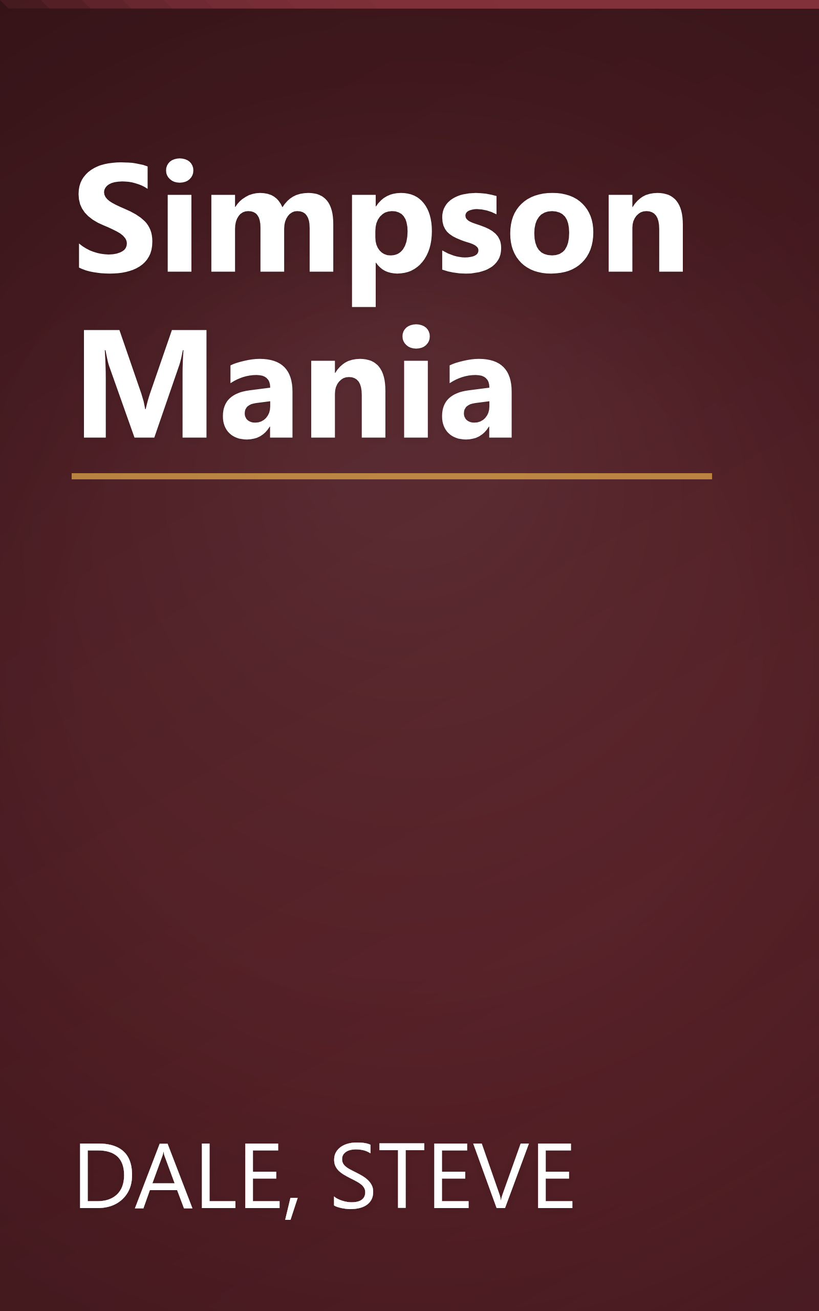 Simpson Mania book cover