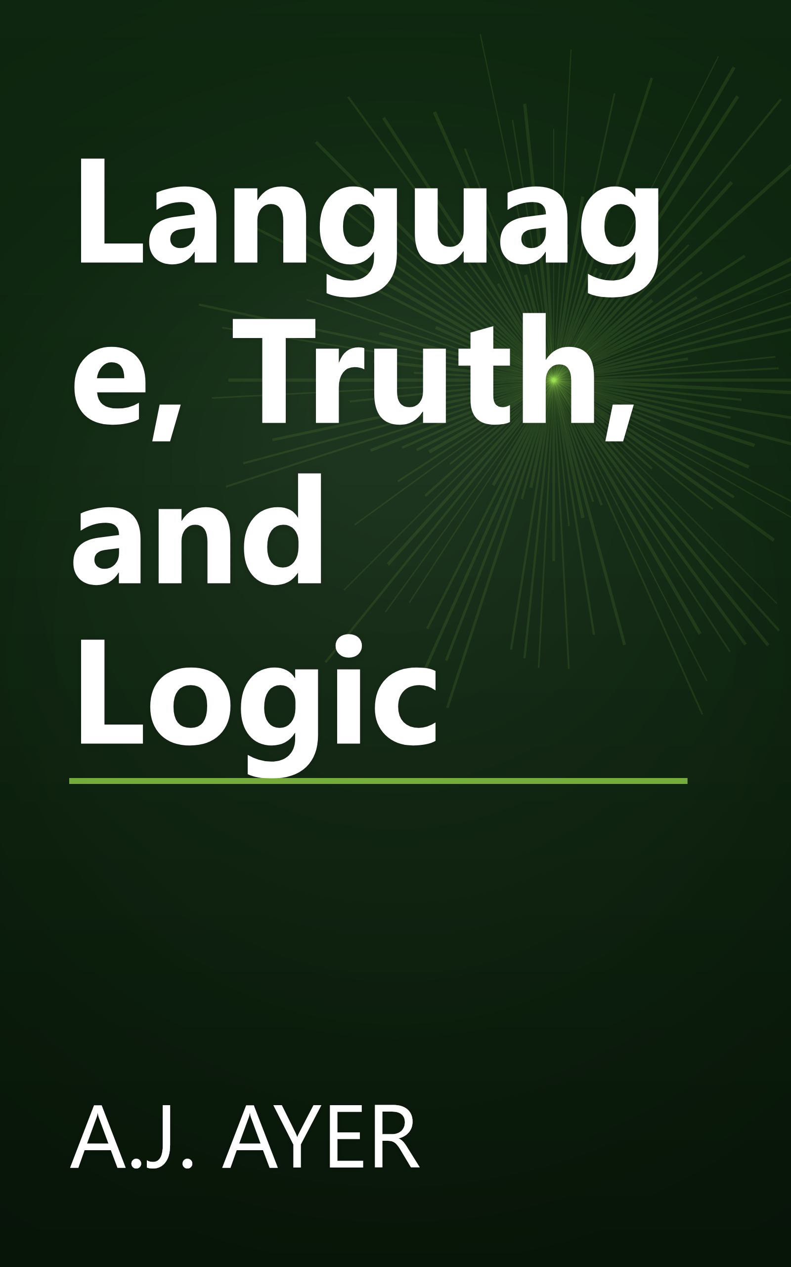 Language, Truth, and Logic book cover